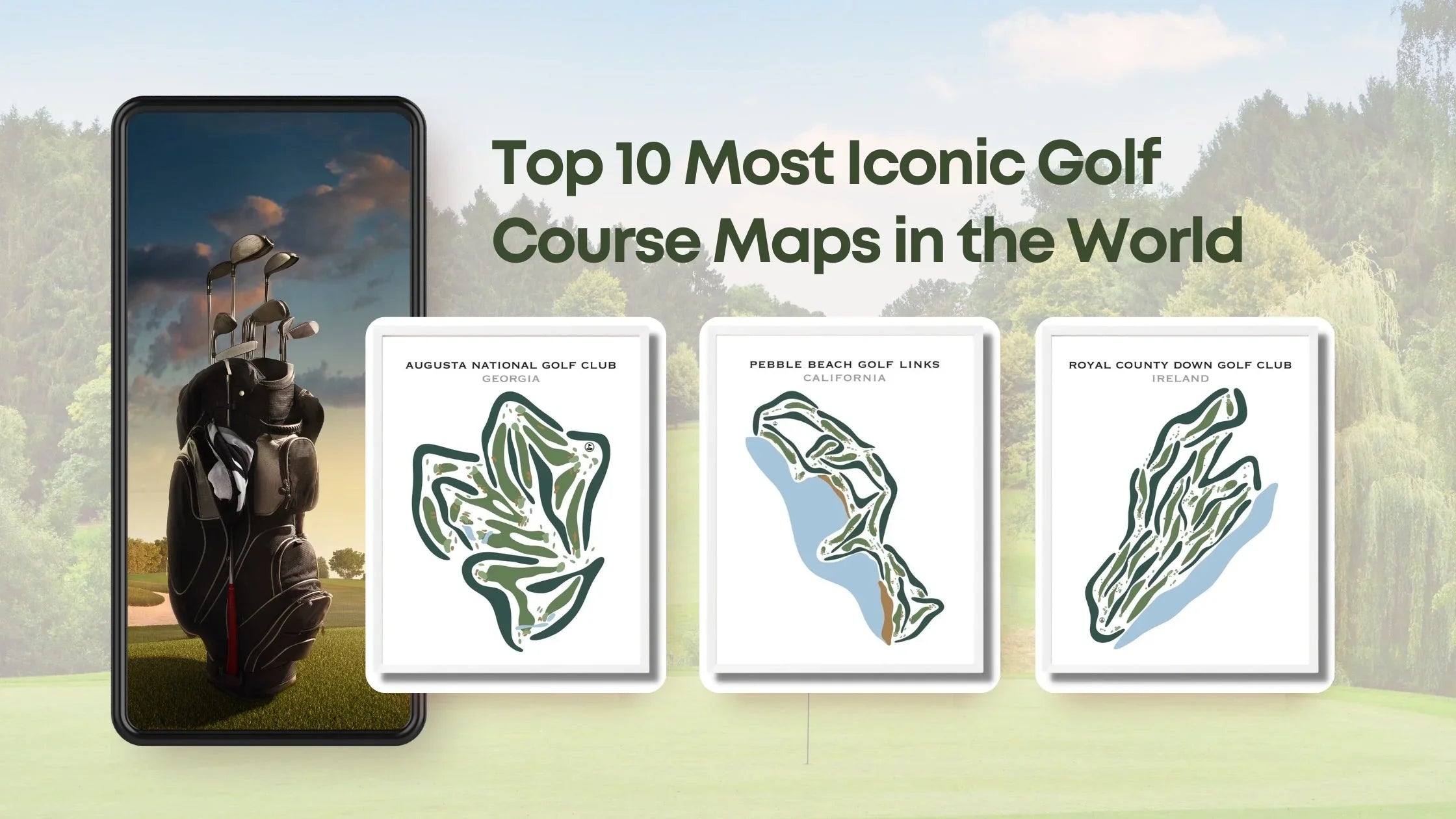 Top 10 Most Iconic Golf Course Maps in the World - Golf Course Prints