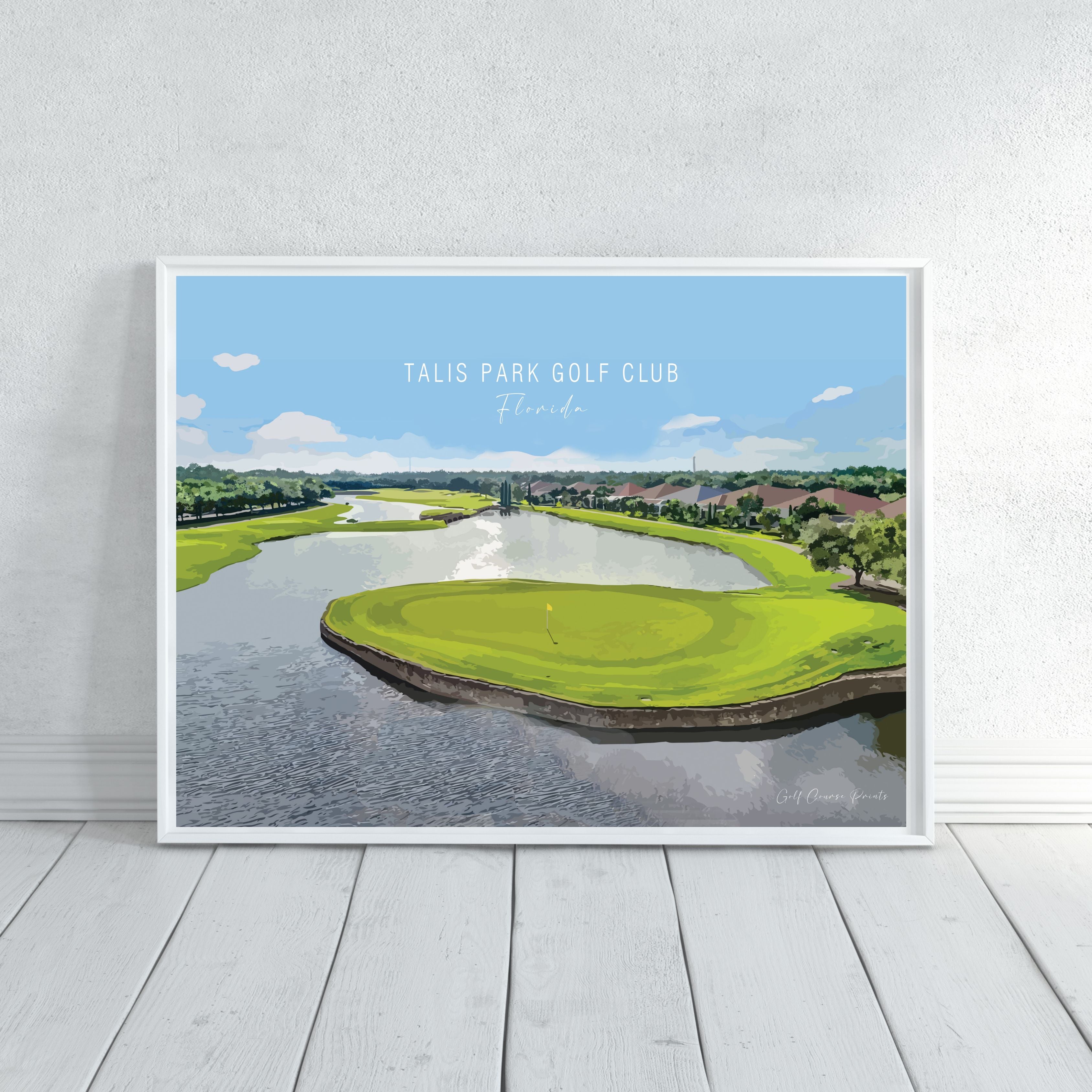 Talis Park Golf Club, Florida | Watercolor Print | Golf Course Print ...