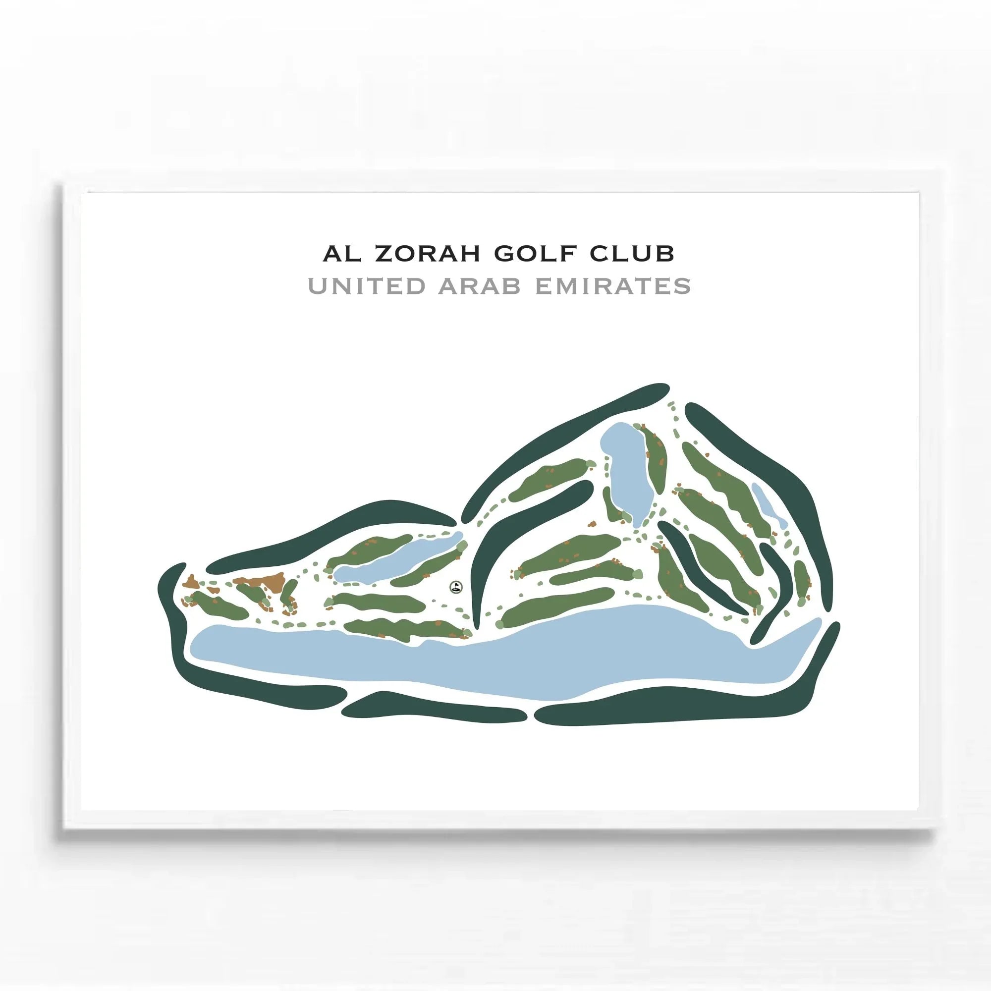 Buy the best printed golf course Al Zorah Golf Club, United Arab ...