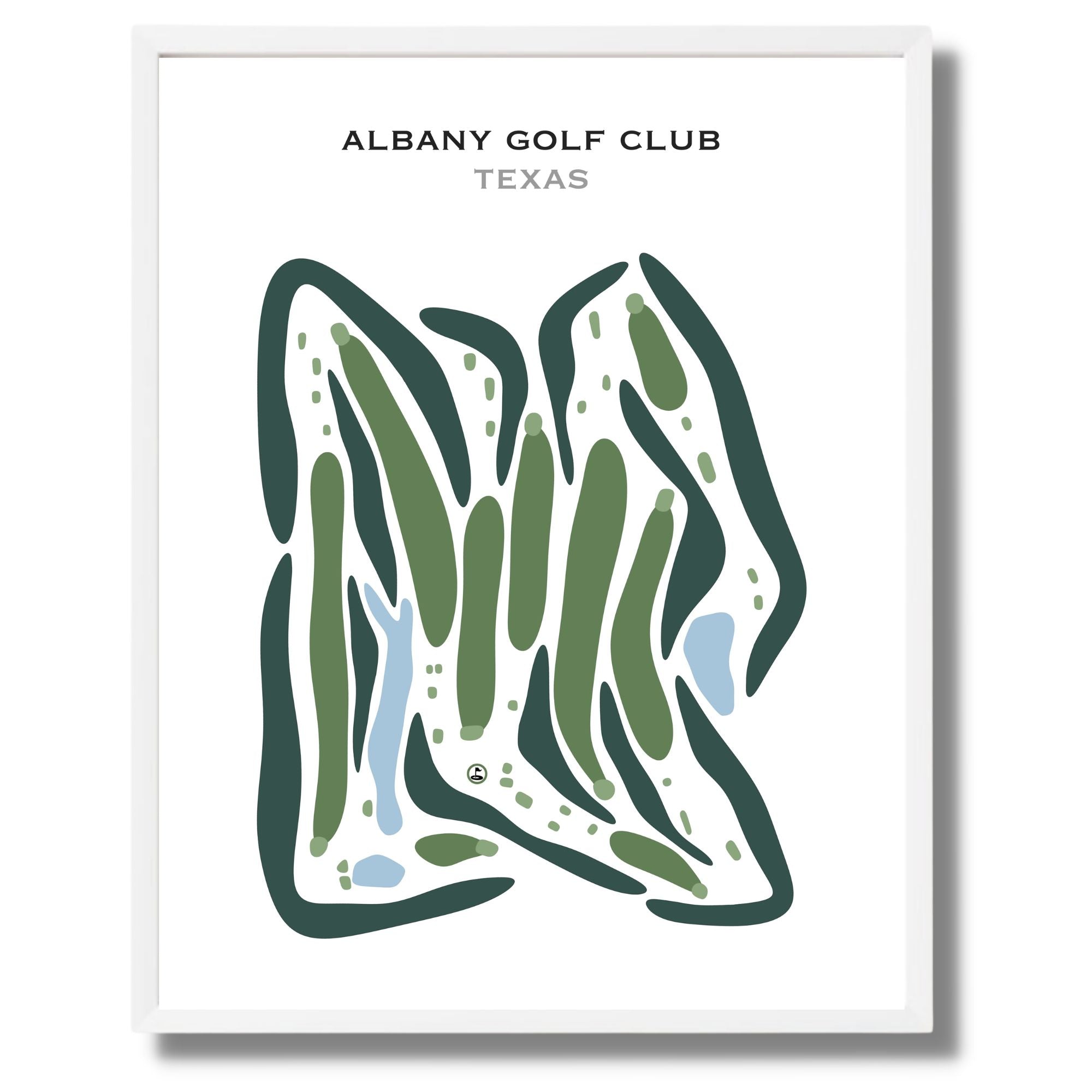 Buy the best printed golf course Albany Golf Club, Texas - Golf Course ...