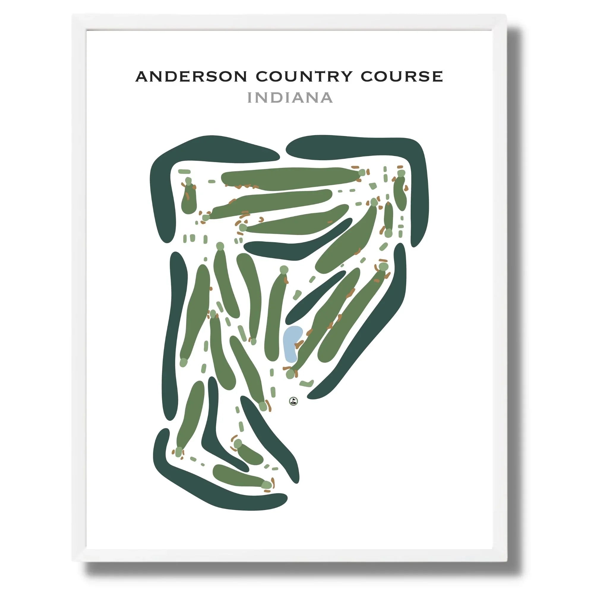 Buy the best printed golf course Anderson Country Club - Golf Course ...