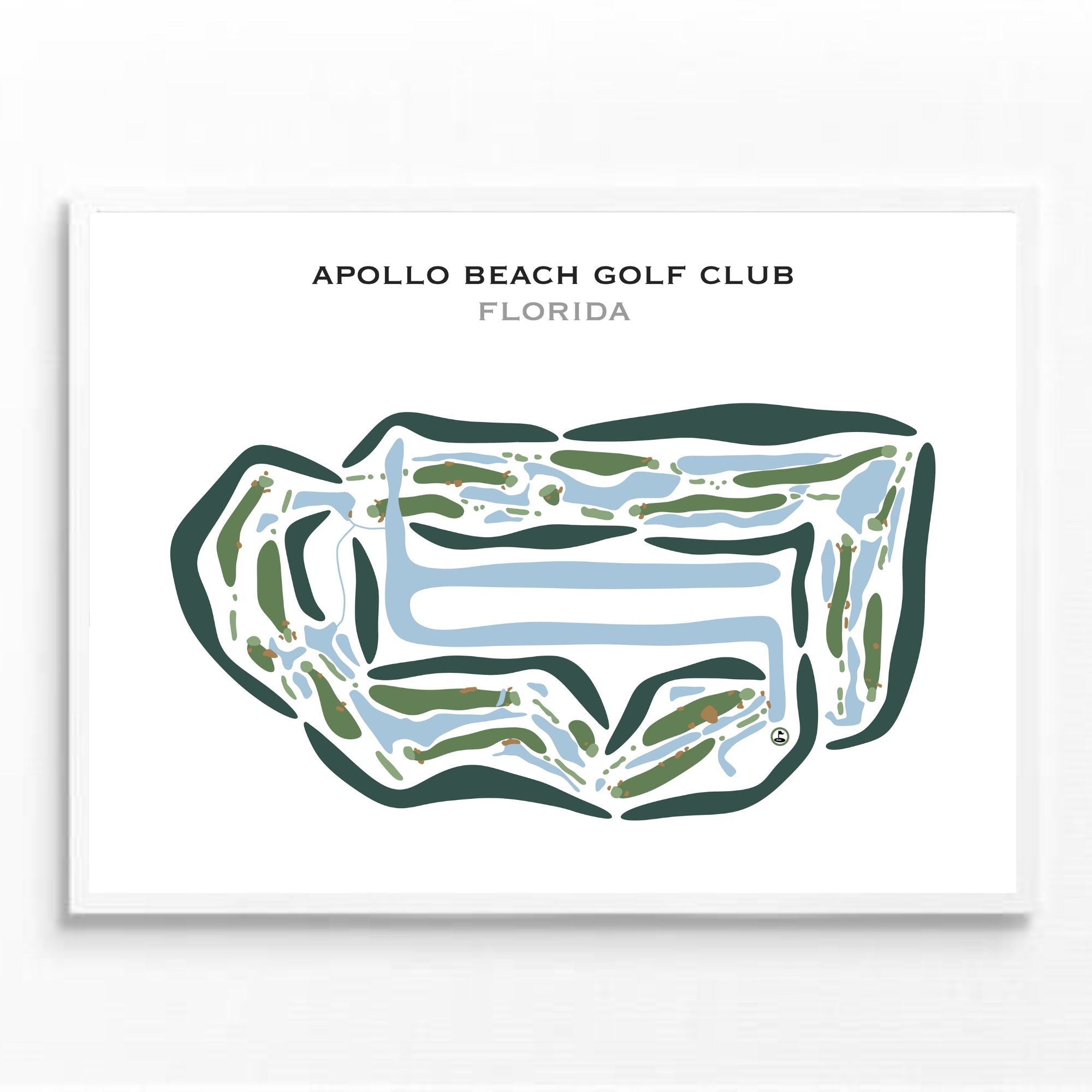 Buy the best printed golf course Apollo Beach Golf Club, Florida - Golf ...