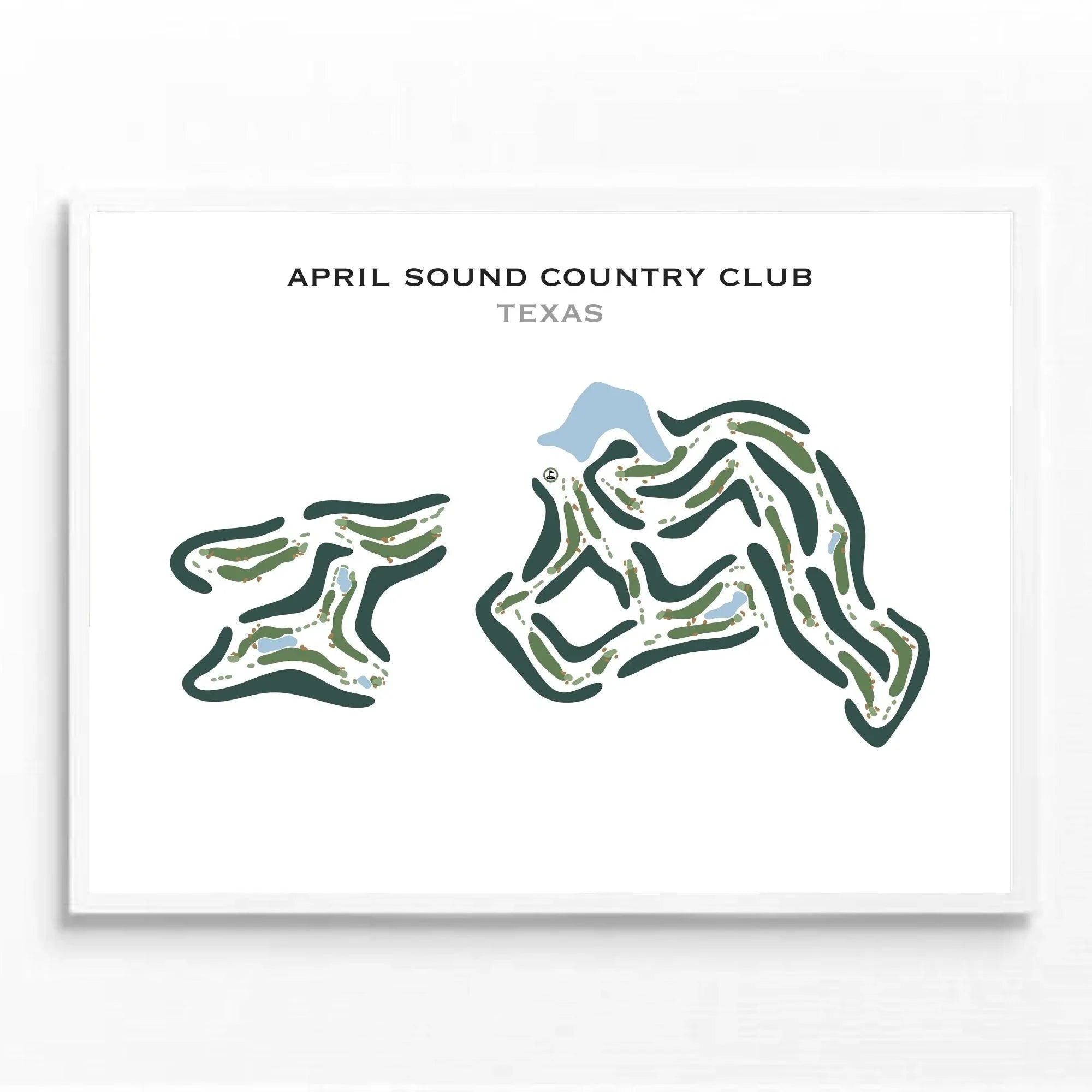 Buy the best printed golf course April Sound Country Club, Texas - Golf ...