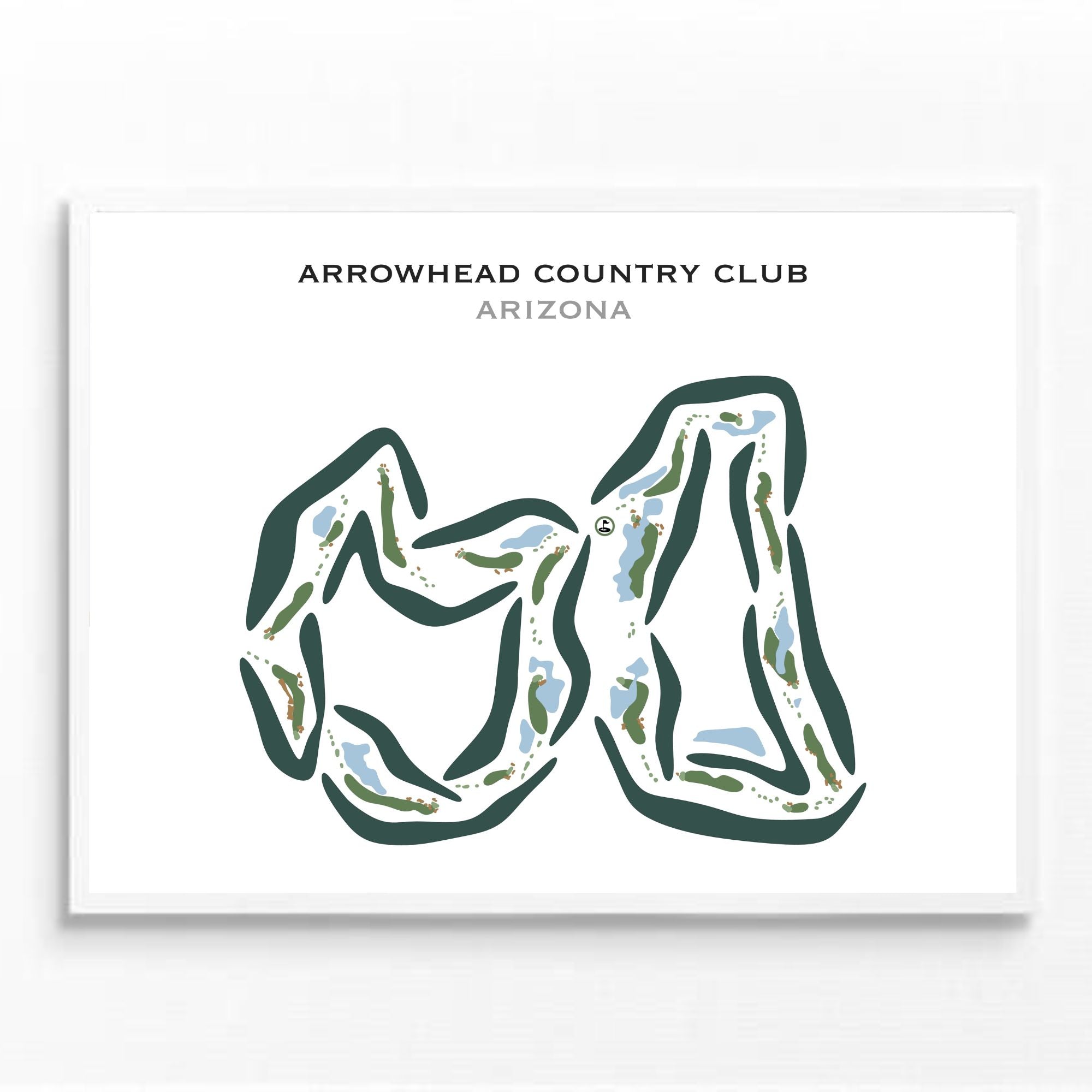 Buy the best printed golf course Arrowhead Country Club, Arizona - Golf ...