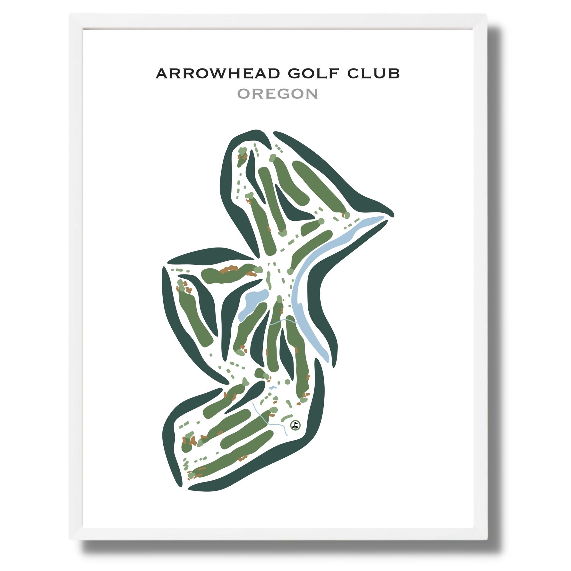 Buy the best printed golf course Arrowhead Golf Club, Oregon - Golf ...