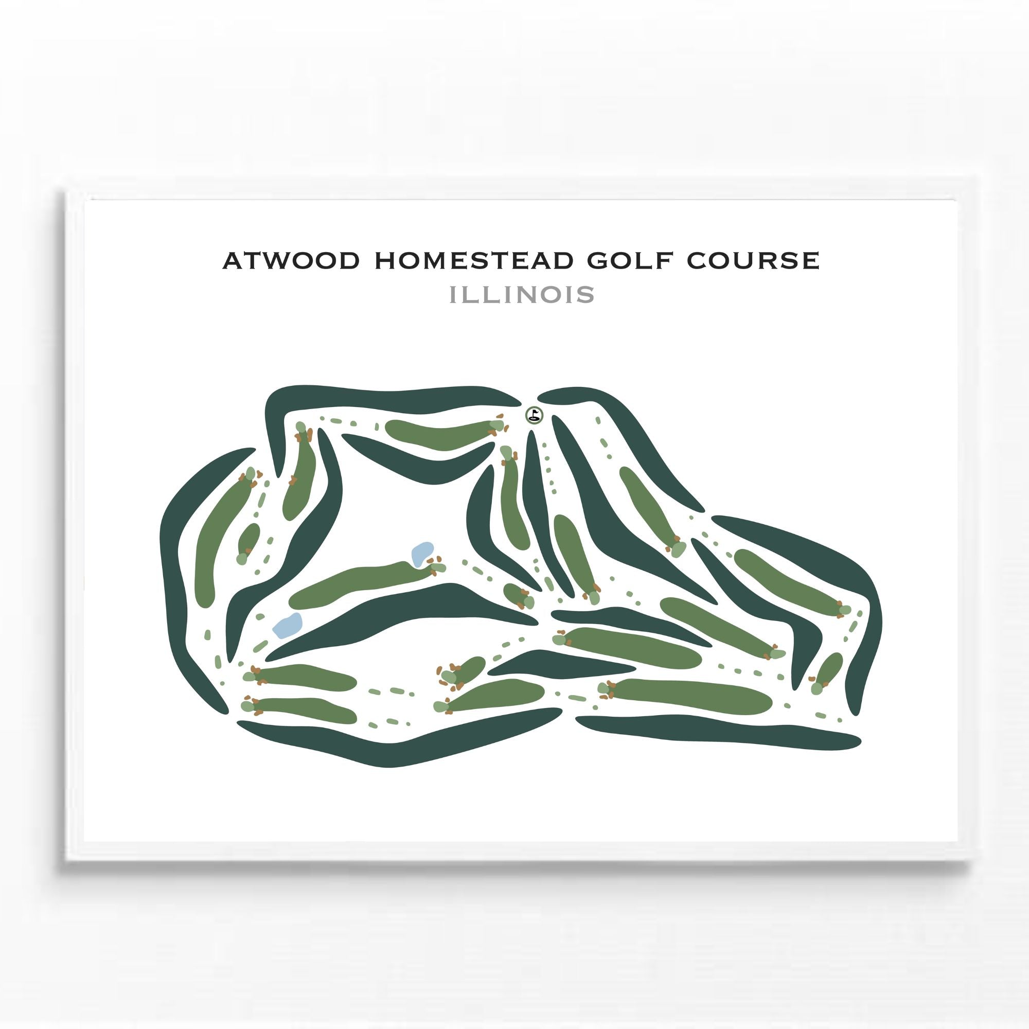 Buy the best printed golf course Atwood Homestead Golf Course, Illinois ...