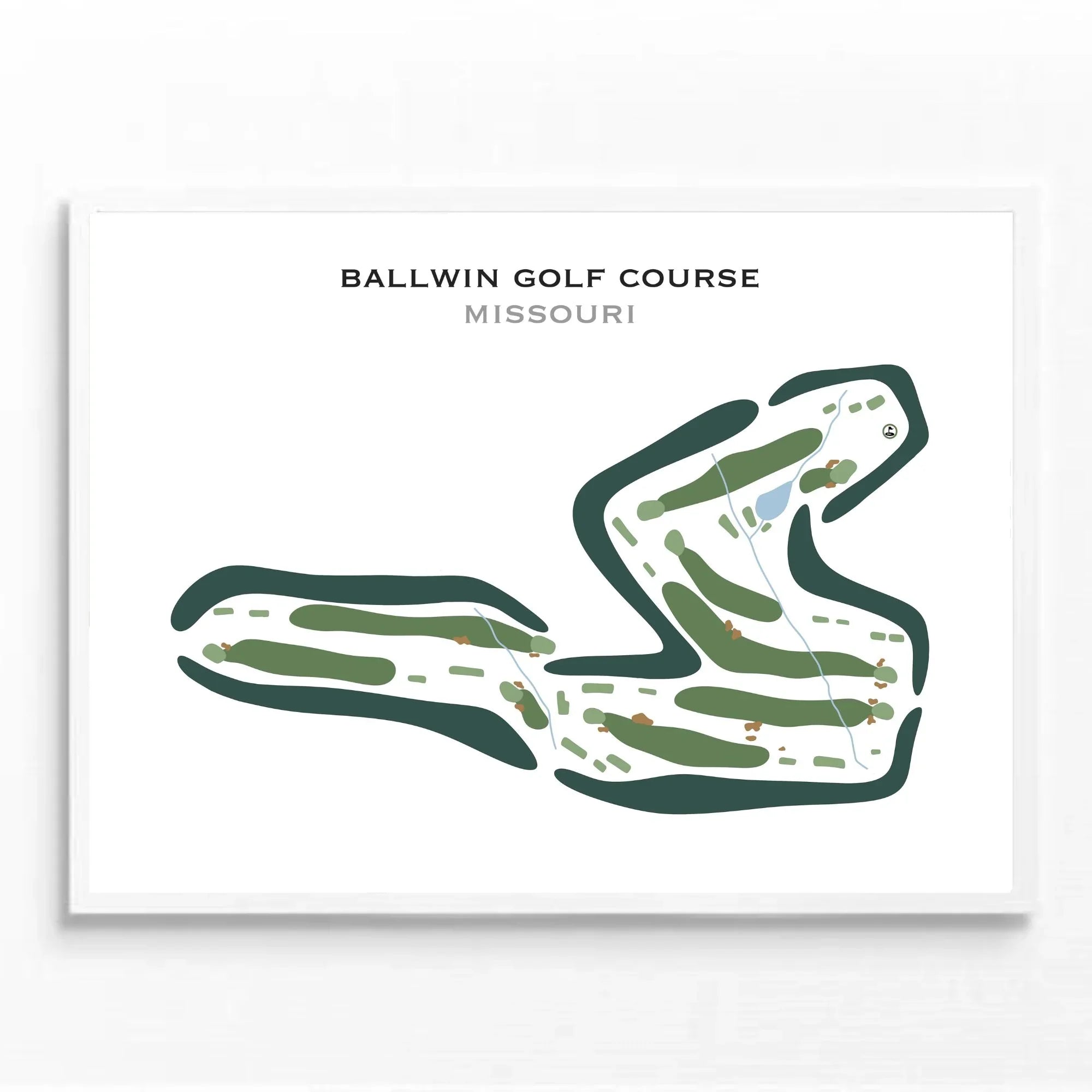 Buy the best printed golf course Ballwin Golf Course, Missouri - Golf ...