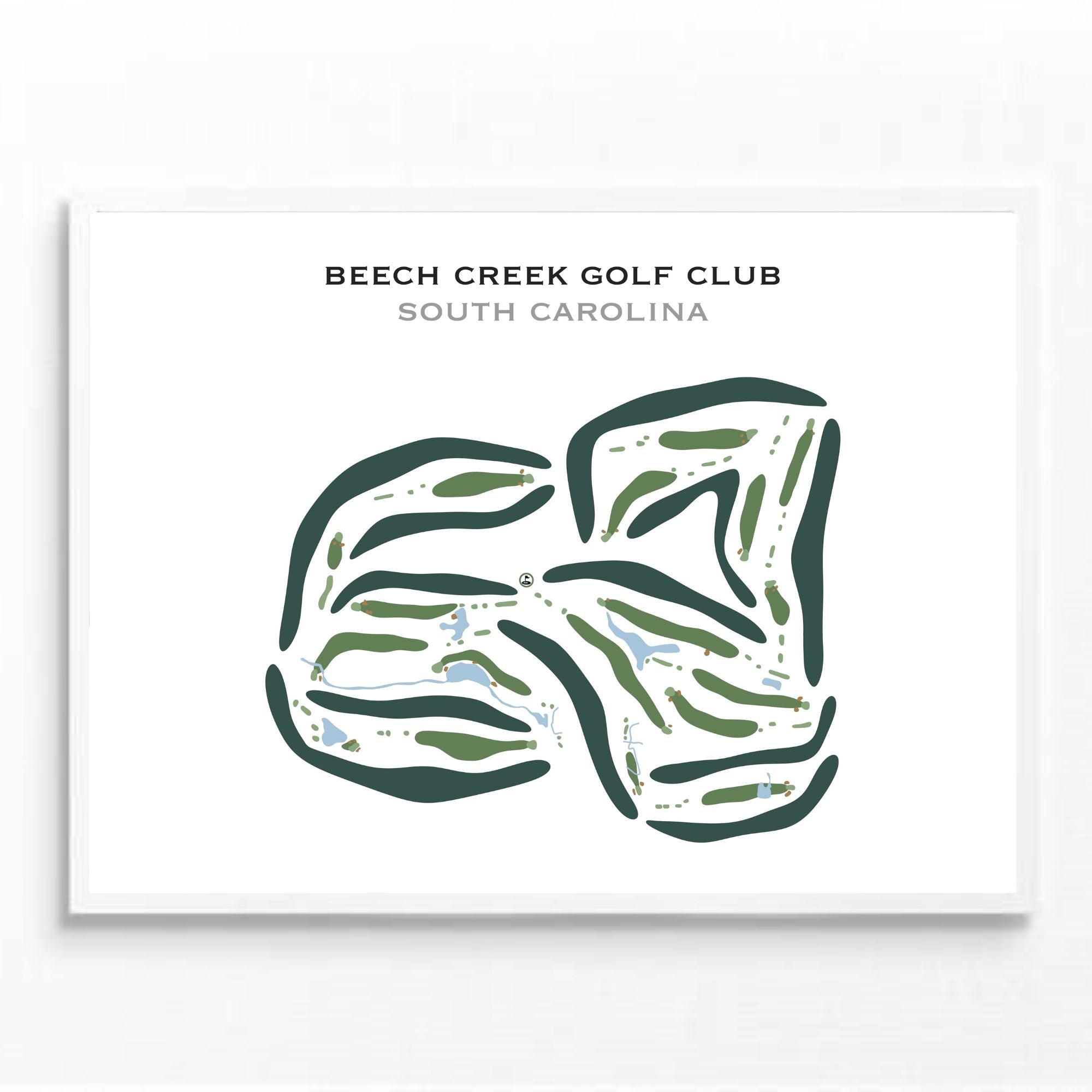 Buy the best printed golf course Beech Creek Golf Club, South Carolina ...