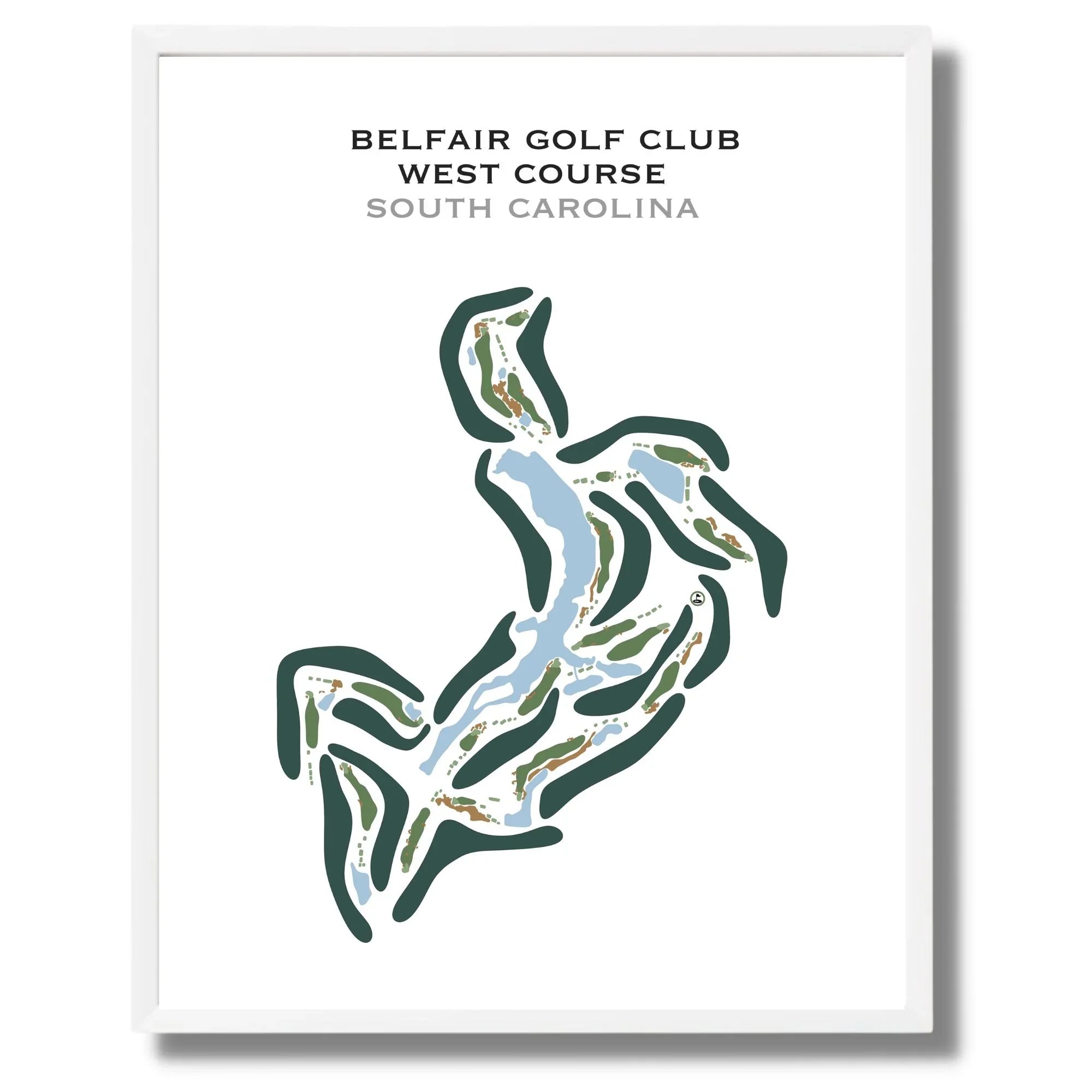Buy the best printed golf course Belfair Golf Club West Golf Course ...