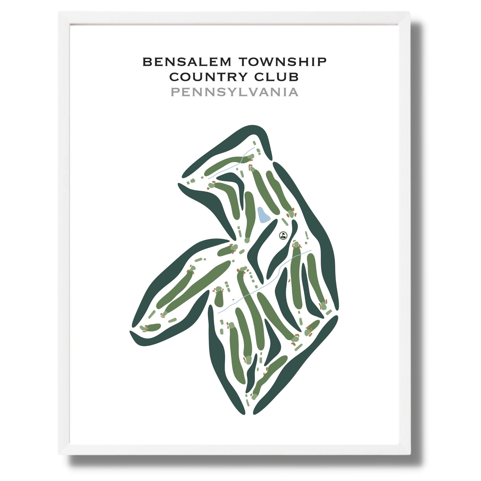 Buy the best printed golf course Bensalem Township Country Club ...