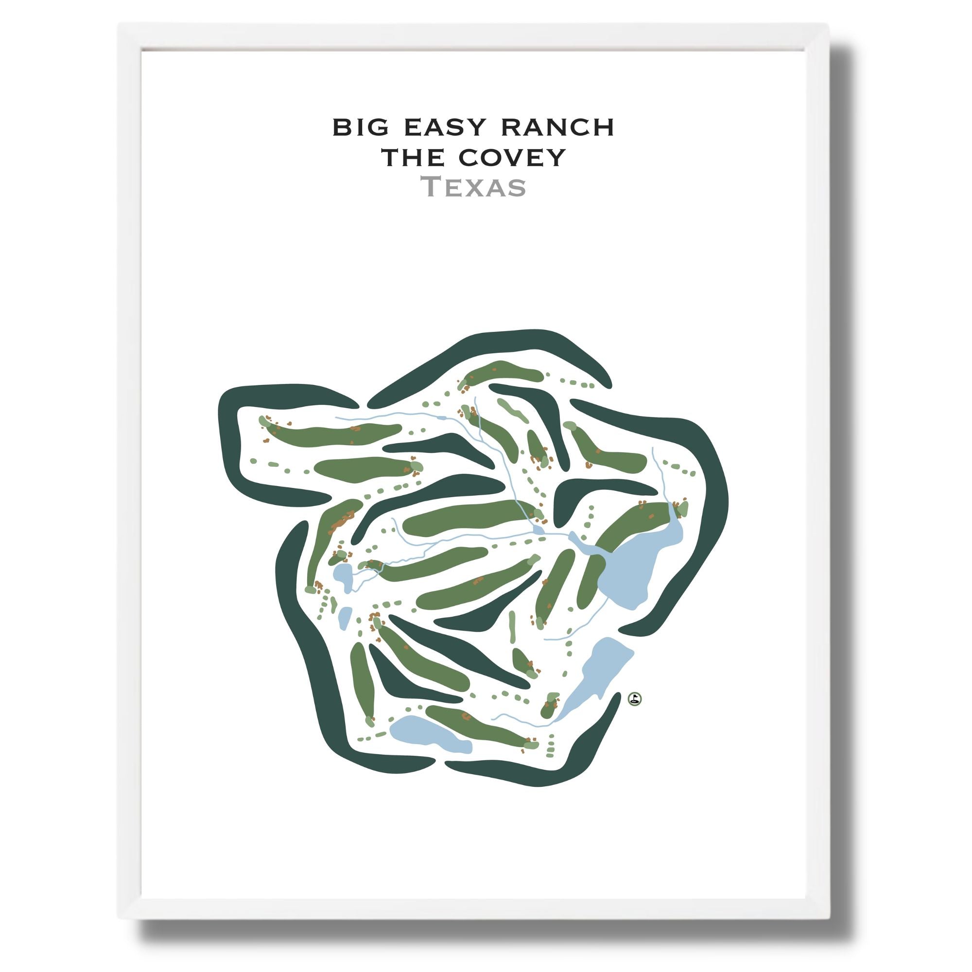 Buy the best printed golf course Big Easy Ranch - The Covey, Texas ...