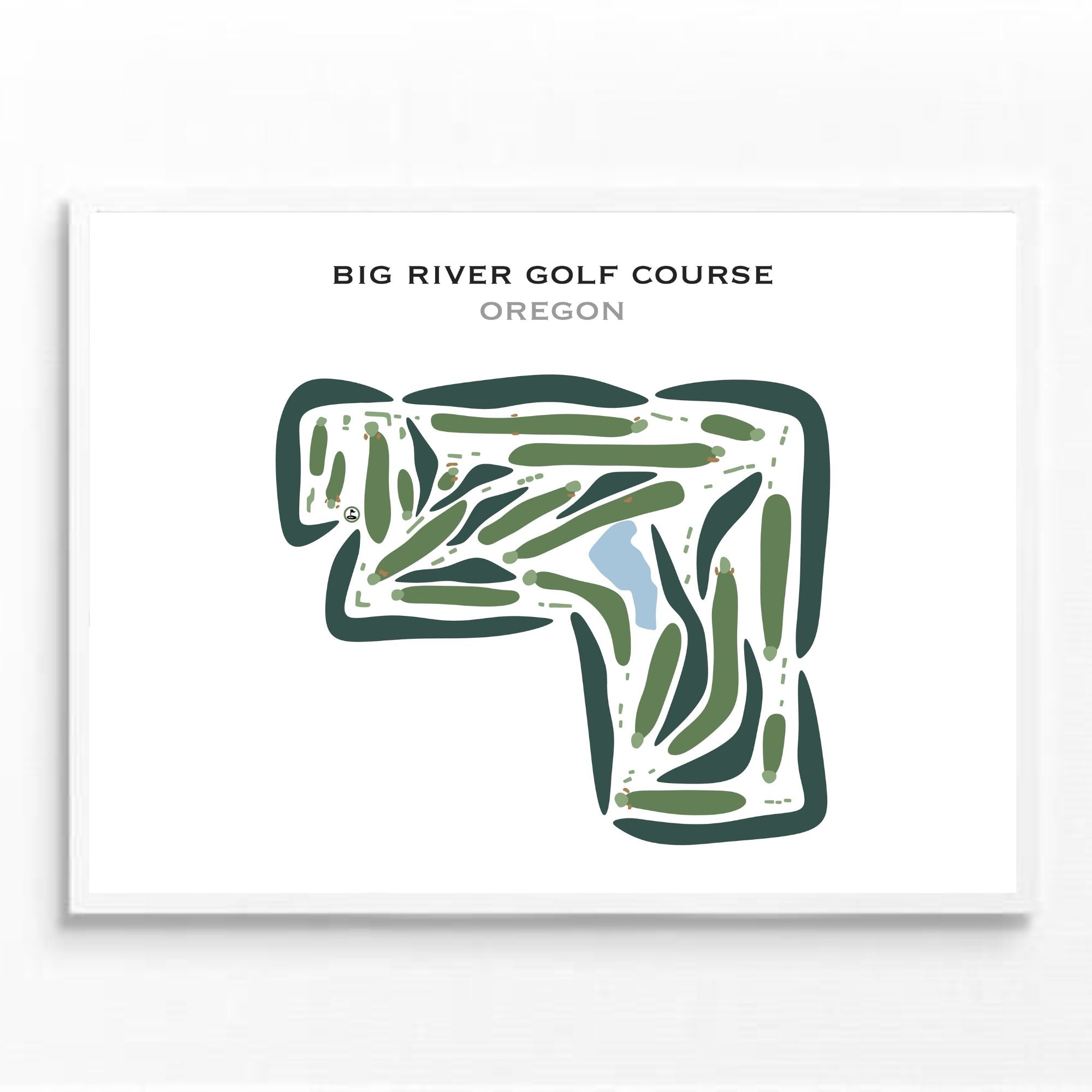 Buy the best printed golf course Big River Golf Course, Oregon - Golf ...
