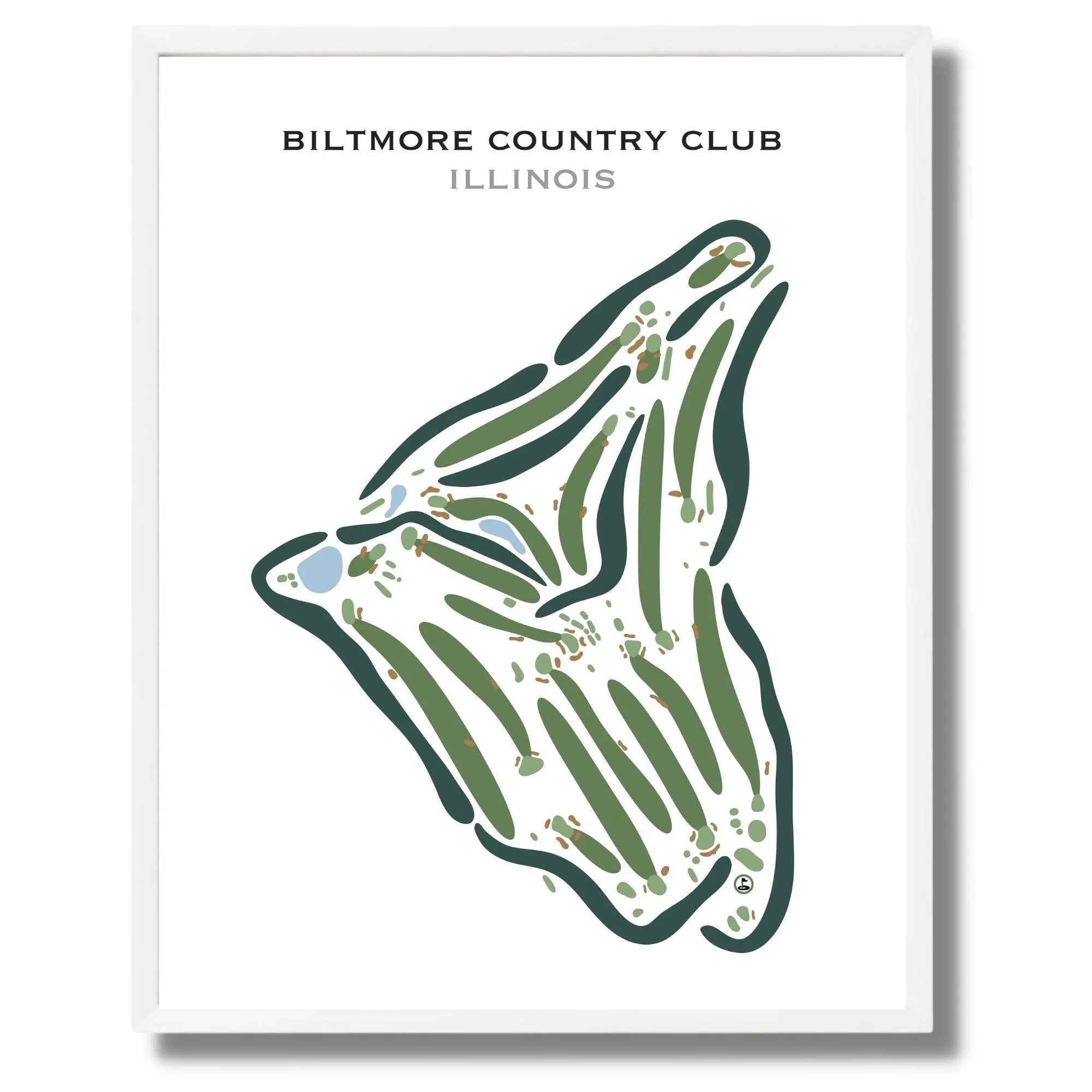 Buy Printed golf courses of Biltmore Country Club, Illinois