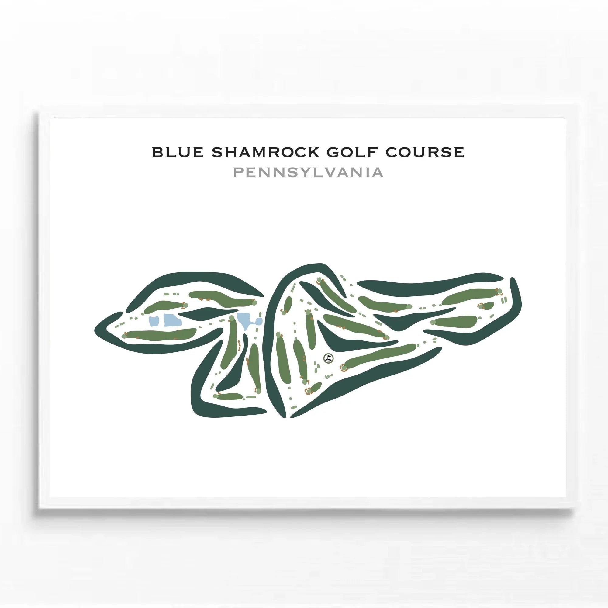 Buy the best printed golf course Blue Shamrock Golf Course ...