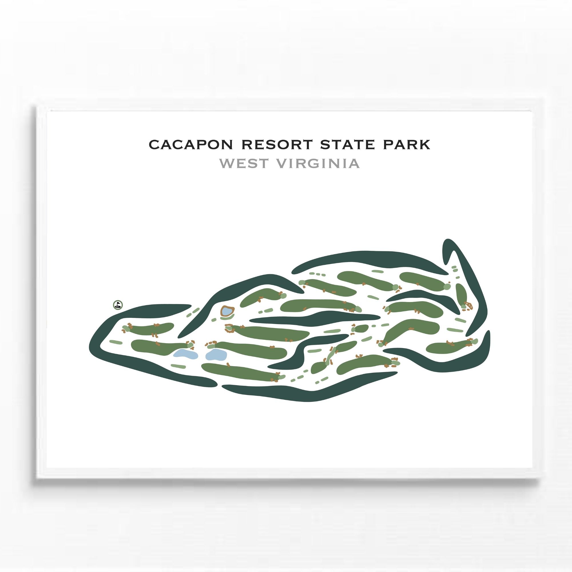 Buy the best printed golf course Cacapon Resort State Park, West ...