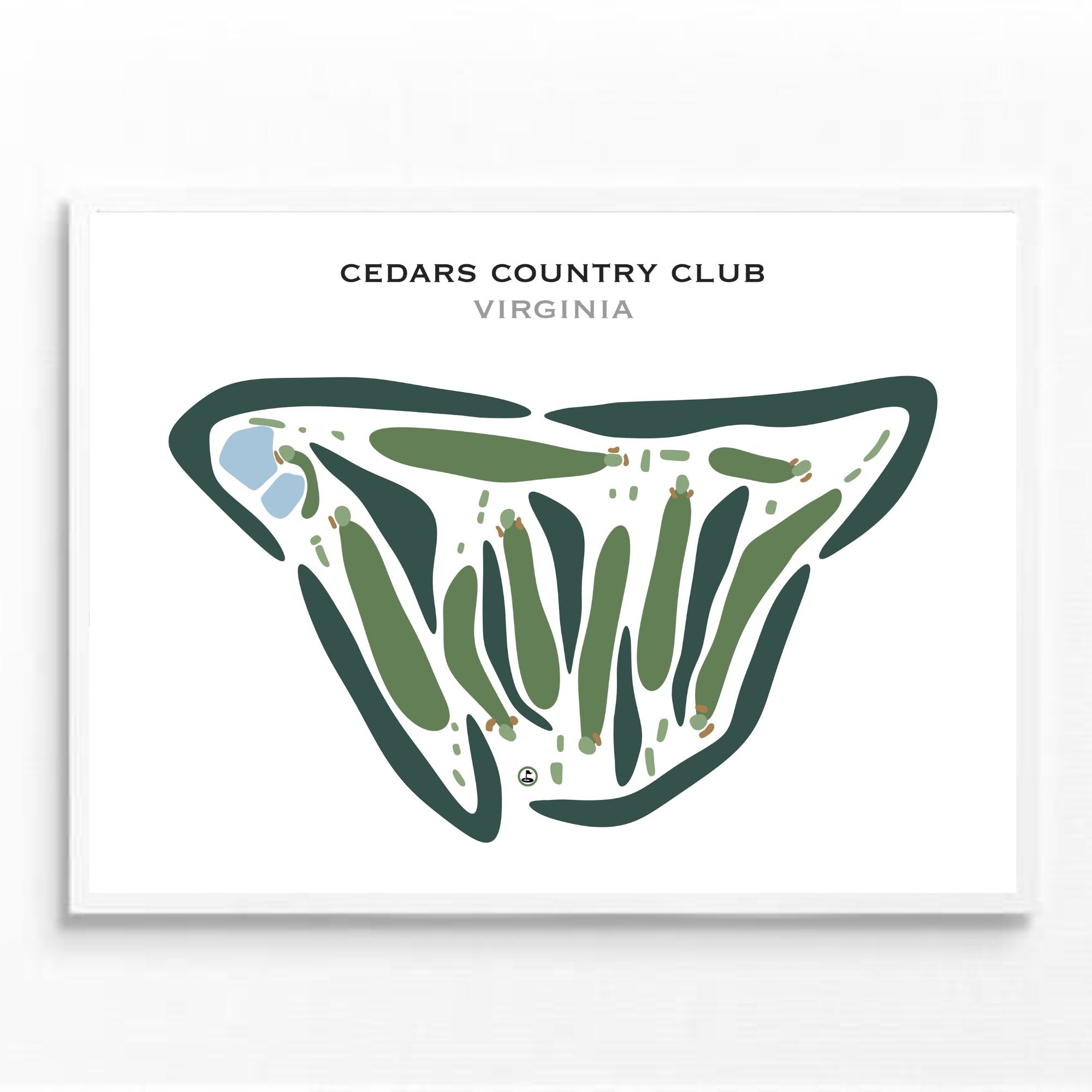 Buy the best printed golf course Cedars Country Club, Virginia - Golf ...