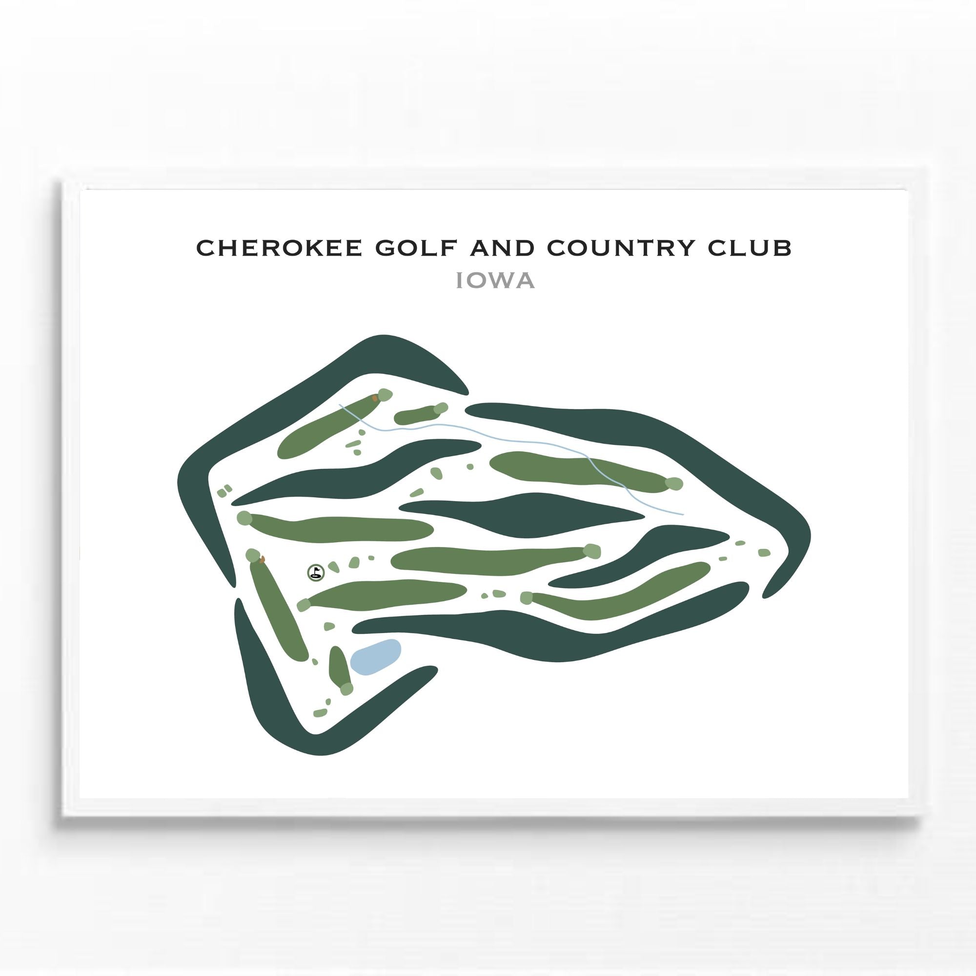Buy the best printed golf course Cherokee Golf & Country Club, Iowa ...