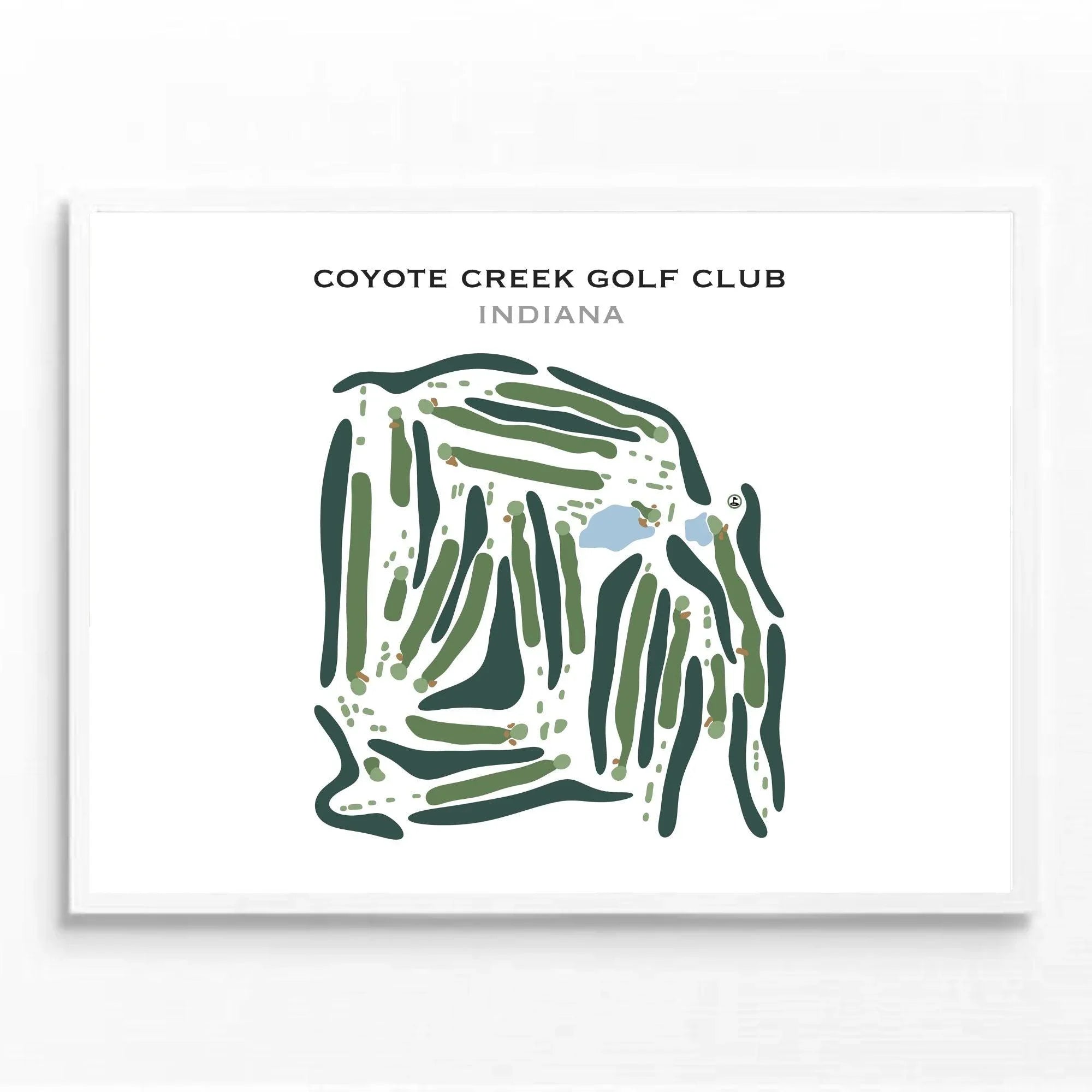 Buy the best printed golf course Coyote Creek Golf Club, Indiana - Golf ...
