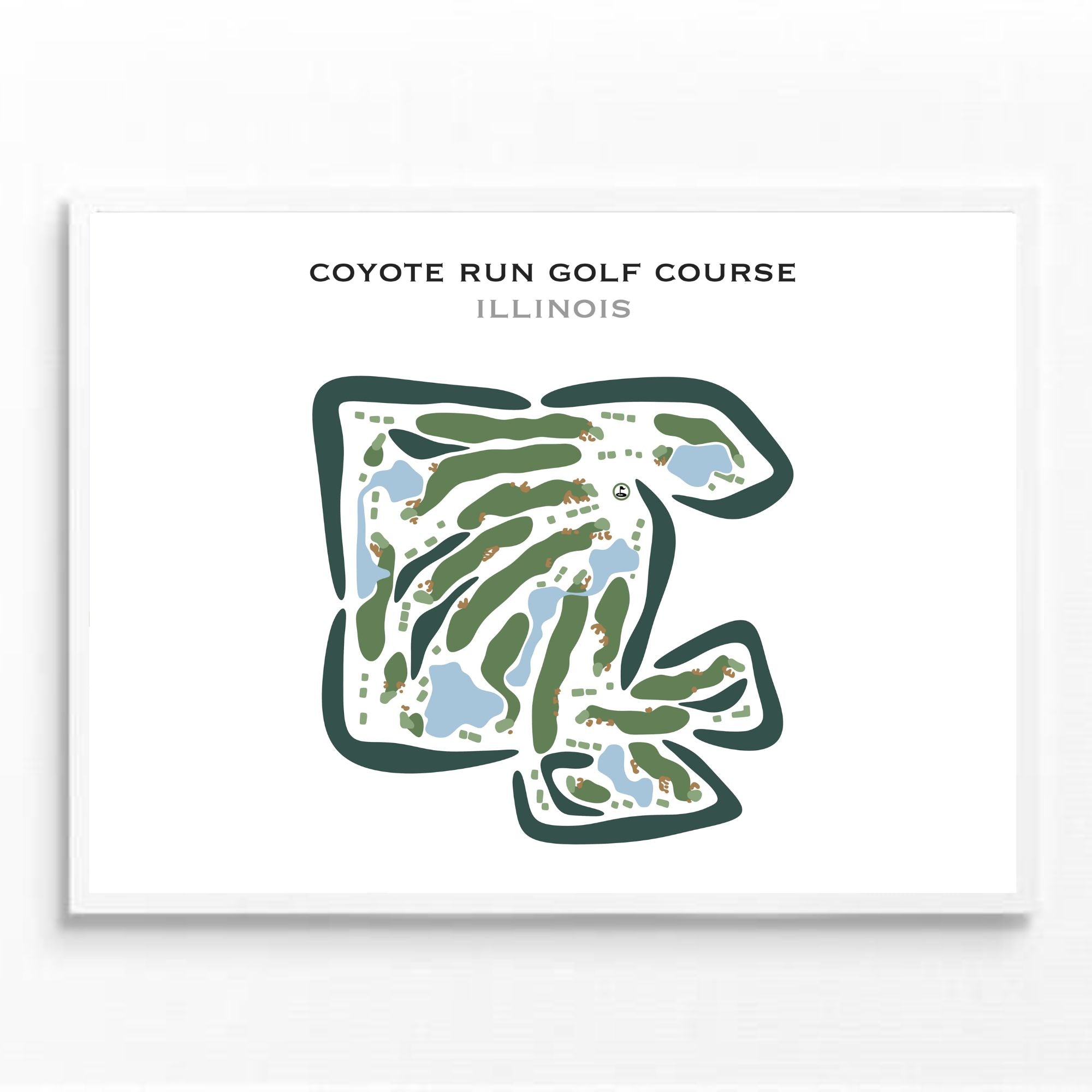 Buy the best printed golf course Coyote Run Golf Course, Illinois ...