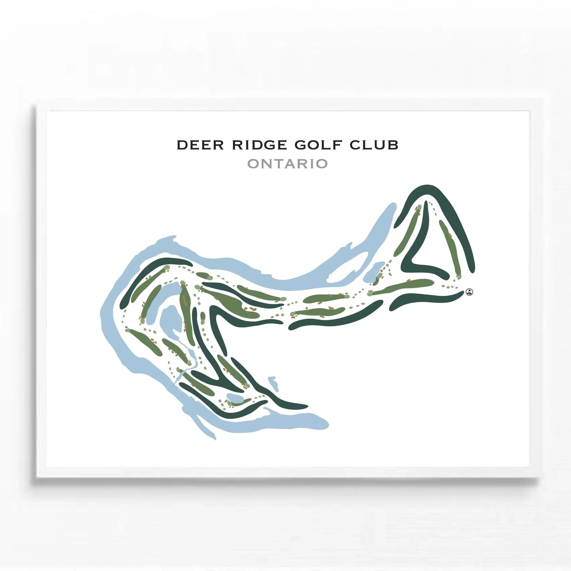 Buy the best printed golf course Deer Ridge Golf Club, Canada - Framed ...