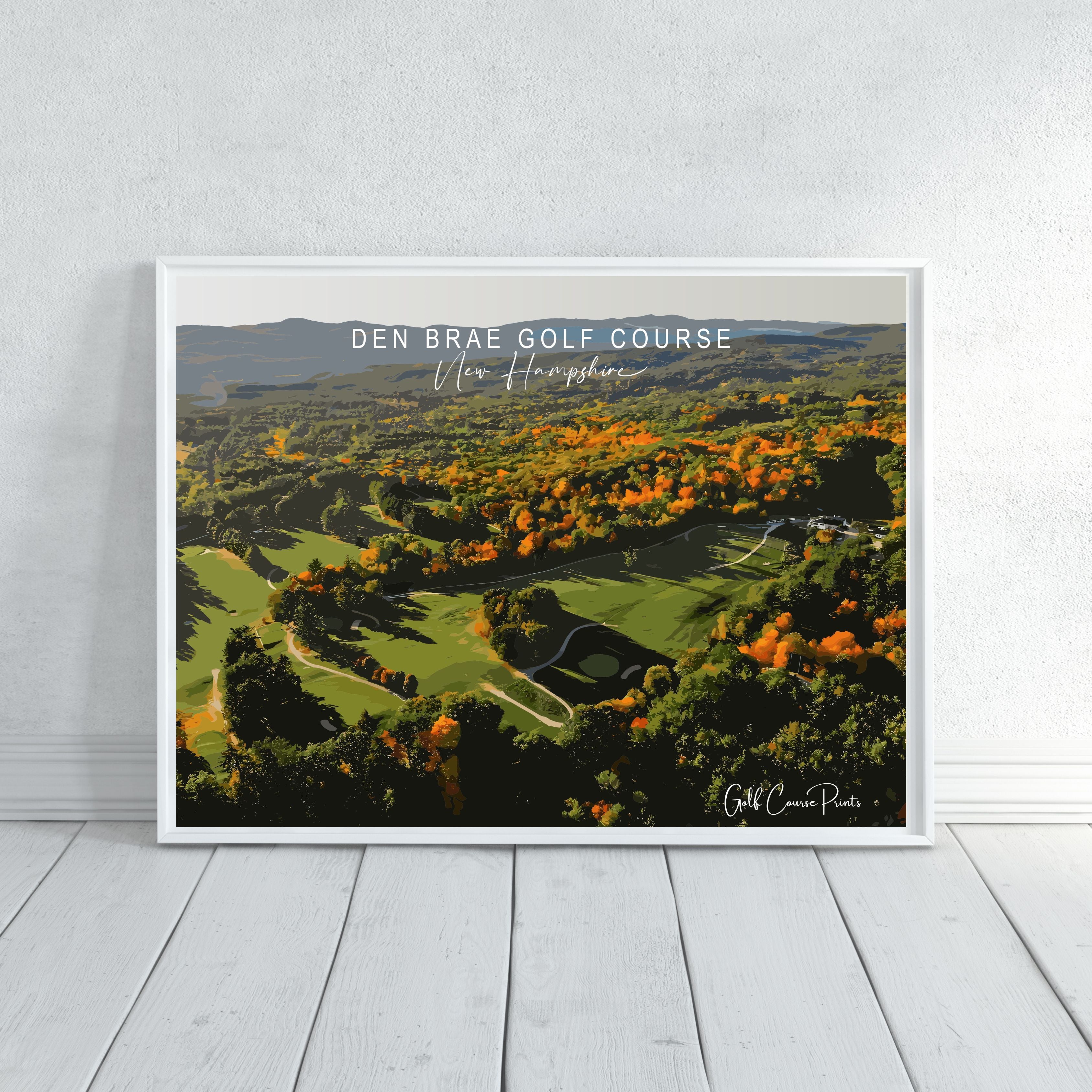 Den Brae Golf Course, New Hampshire | Watercolor Print | Golf Course Print