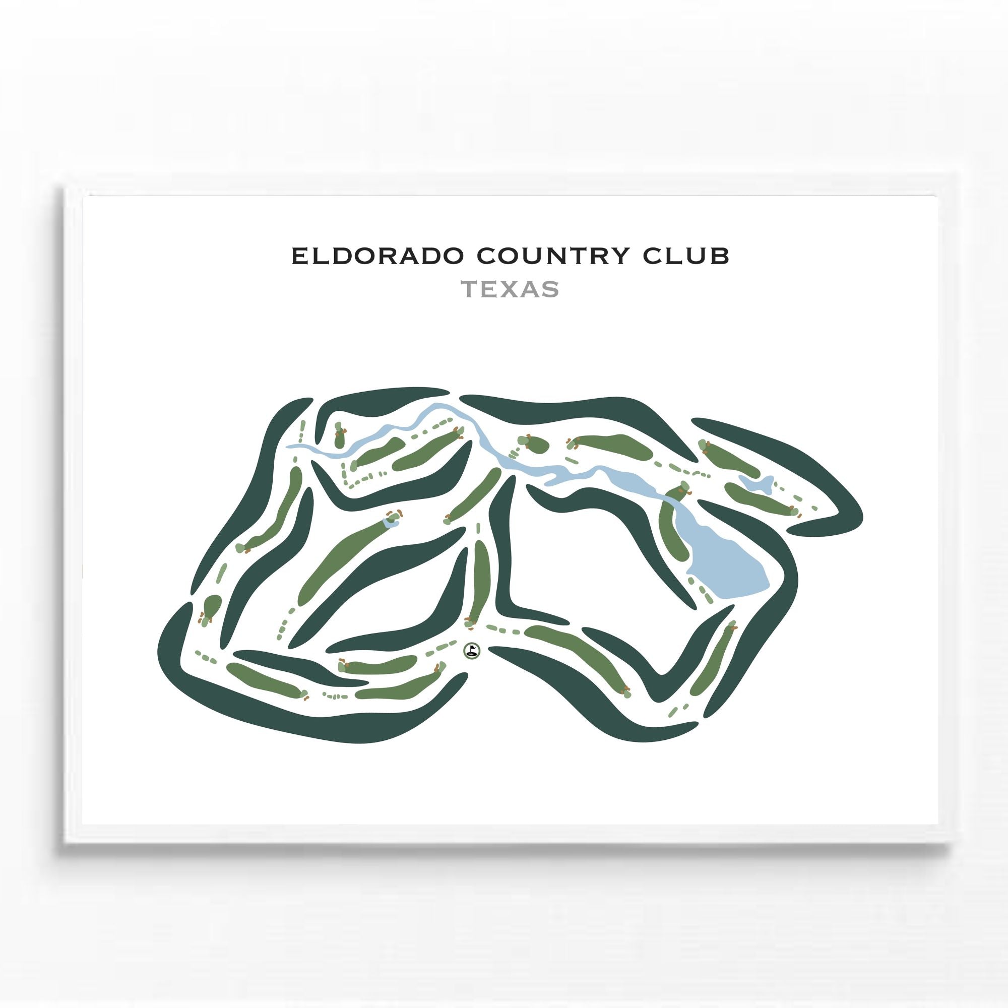 Buy the best printed golf course Eldorado Country Club, Texas - Golf ...