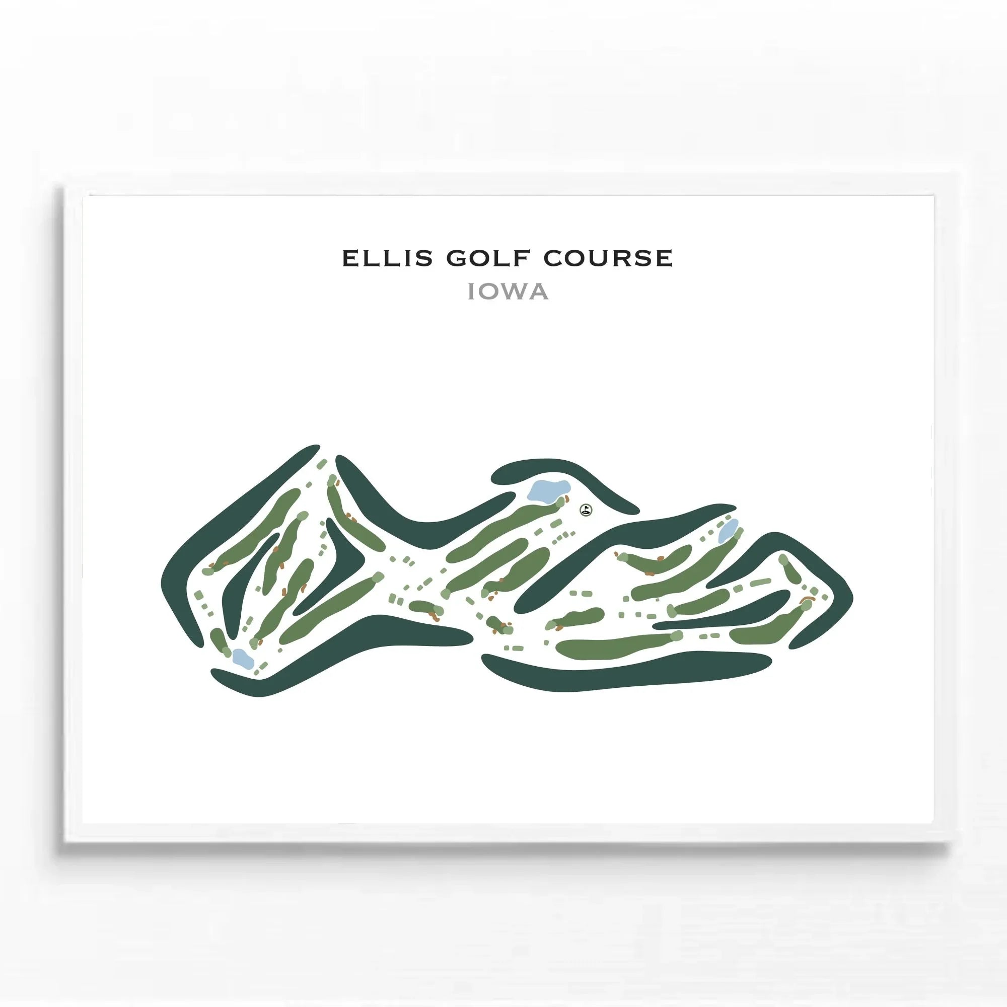 Buy the best printed golf course Ellis Golf Course, Iowa - Golf Course ...