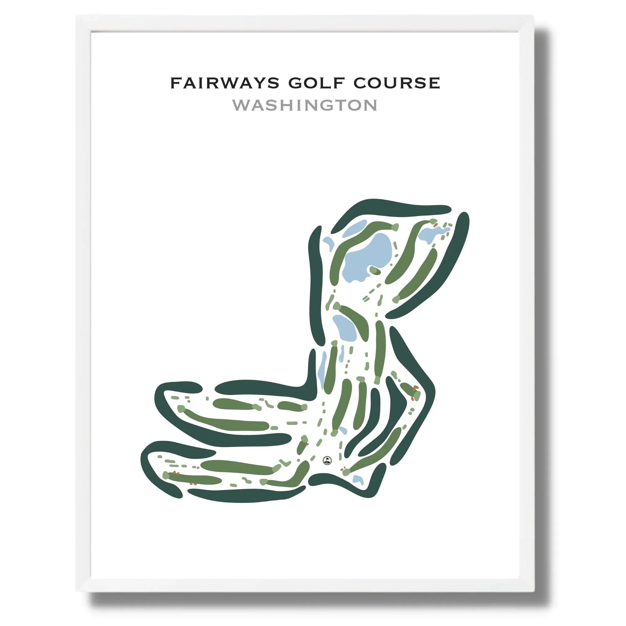 Buy the best printed golf course Fairways Golf Course, Washington