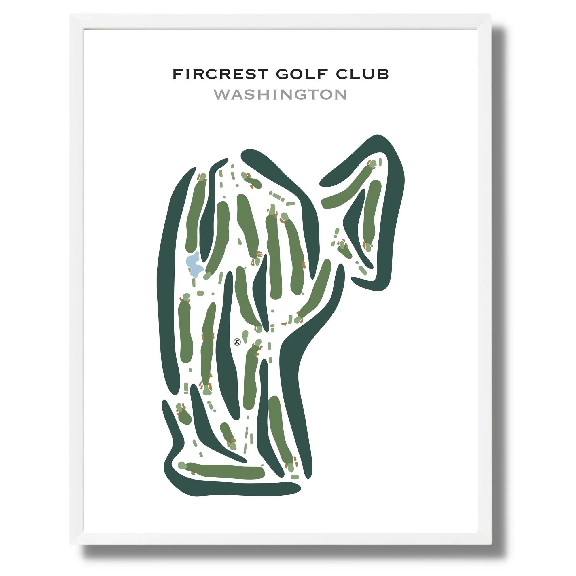 Buy the best printed golf course Fircrest Golf Club, Washington - Golf ...