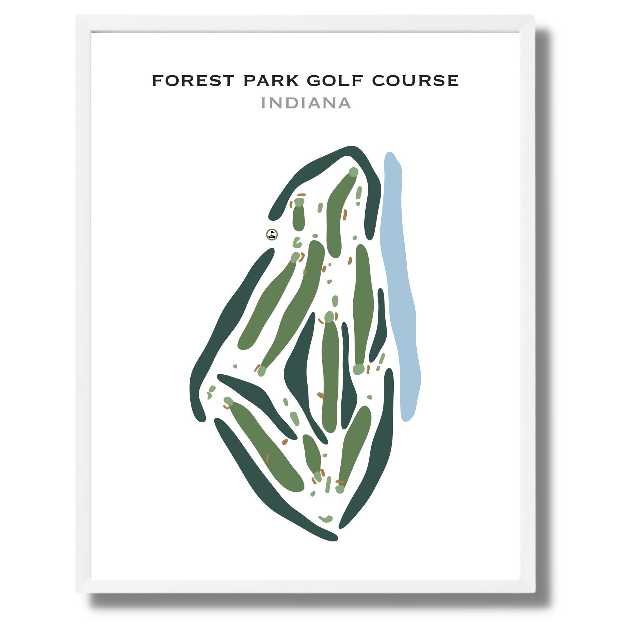 Buy the best printed golf course Forest Park Golf Course, Indiana ...