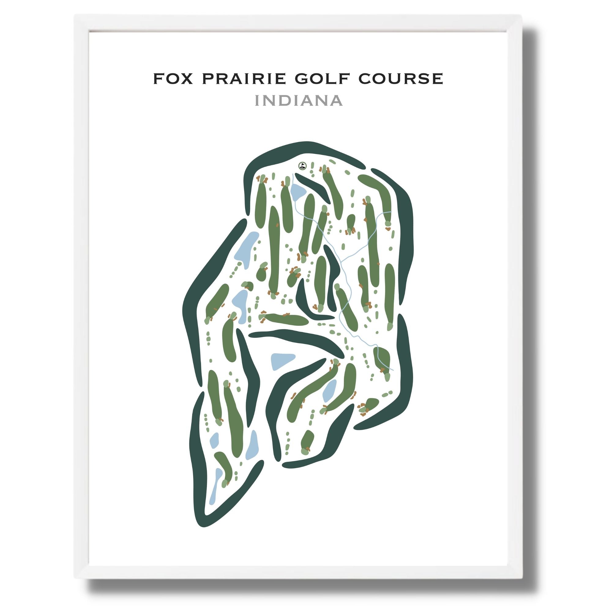 Buy the best printed golf course Fox Prairie Golf Course, Indiana ...