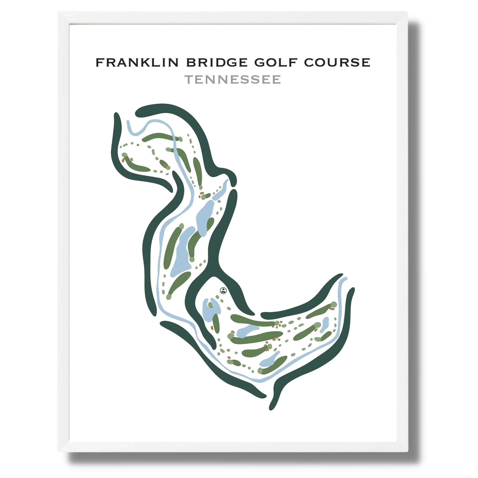 Unique design of Franklin Bridge Golf Course, Tennessee