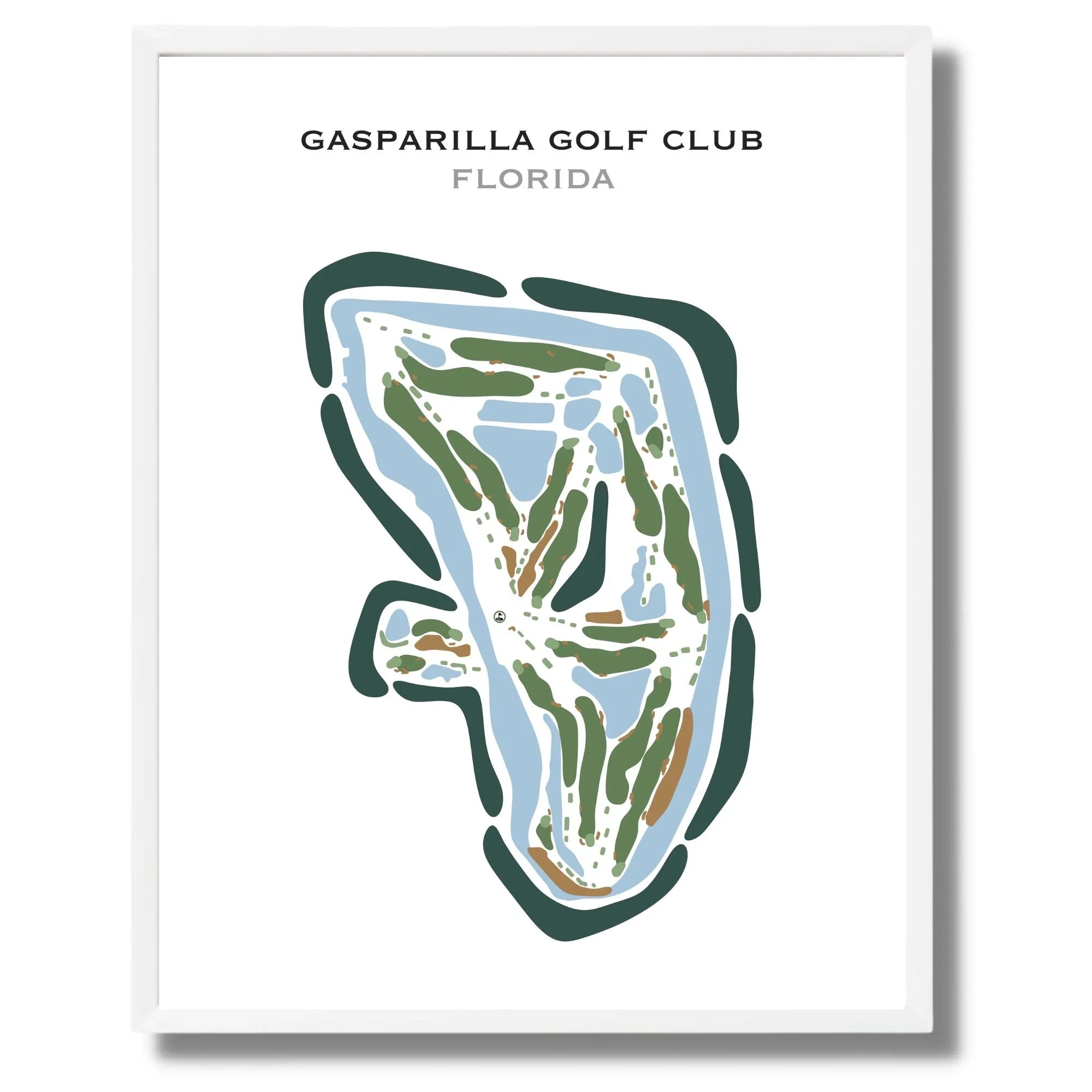 Buy the best printed golf course Gasparilla Golf Club, Florida - Golf ...