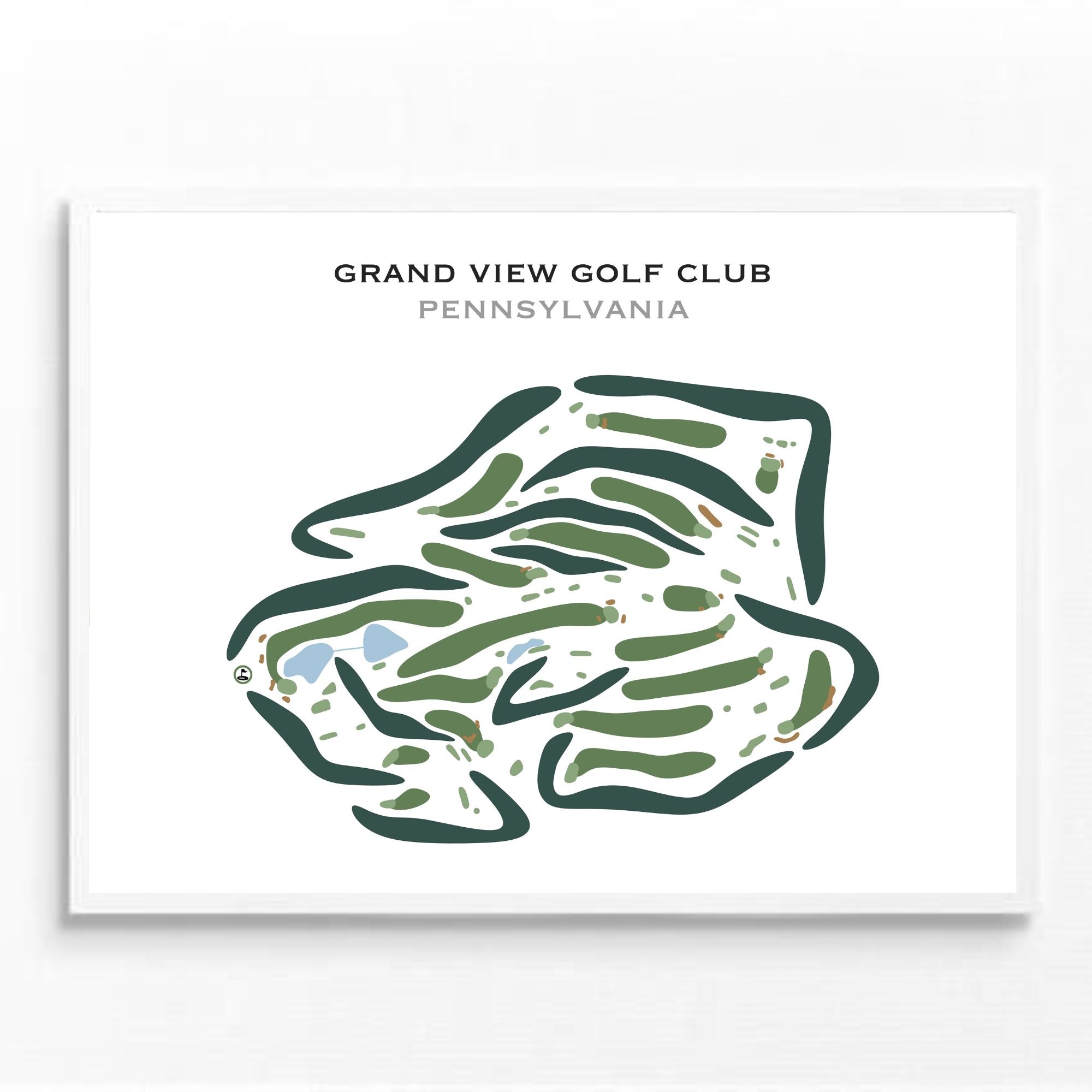 Buy the best printed golf course Grand View Golf Club, Pennsylvania ...