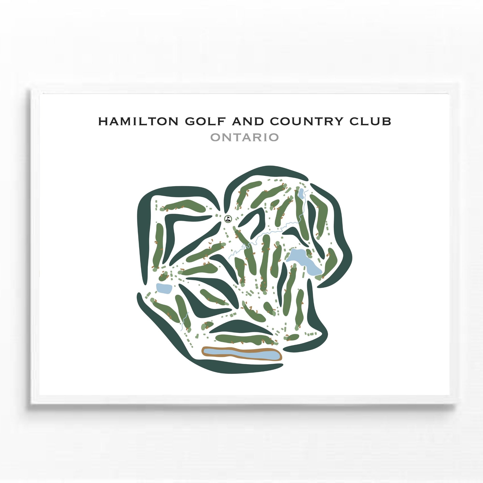 Buy the best printed golf course Hamilton Golf and Country Club ...