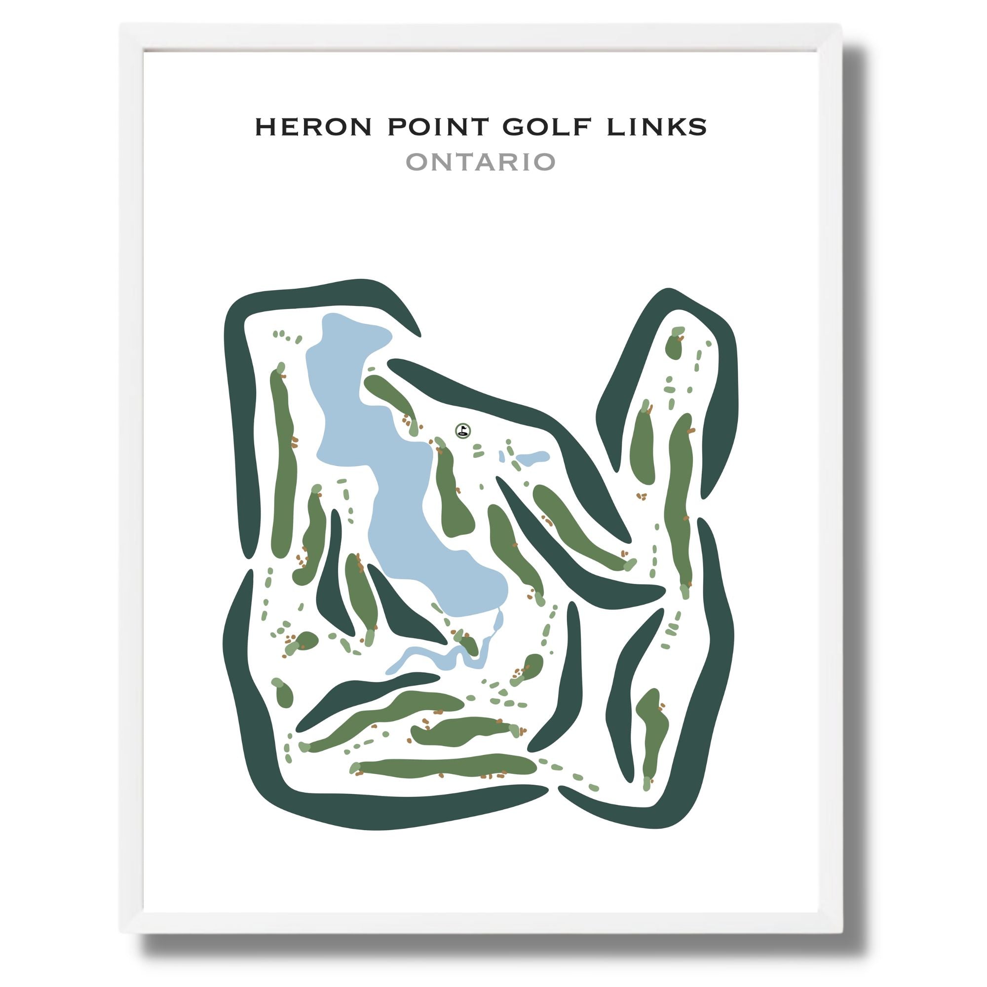 Buy the best printed golf course Heron Point Golf Links, Canada - Golf ...