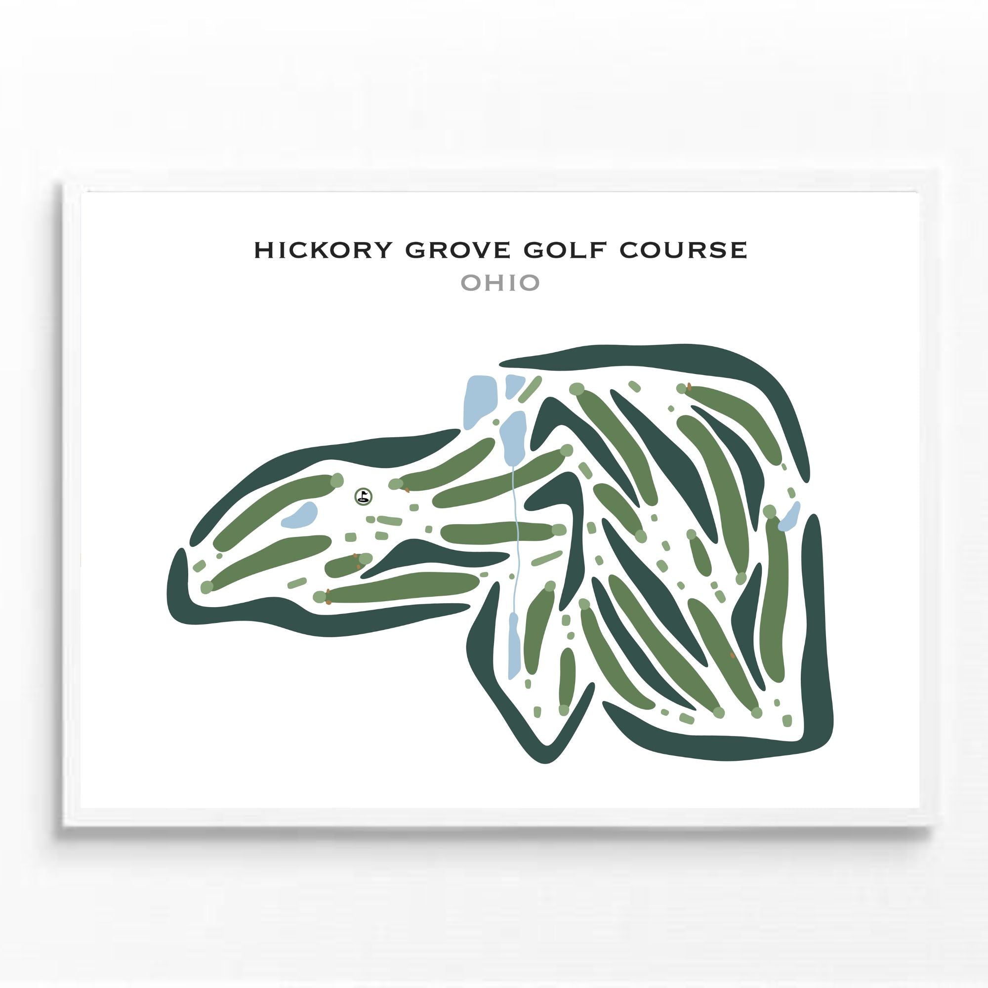 Buy the best printed golf course Hickory Grove Golf Course, Ohio - Golf ...