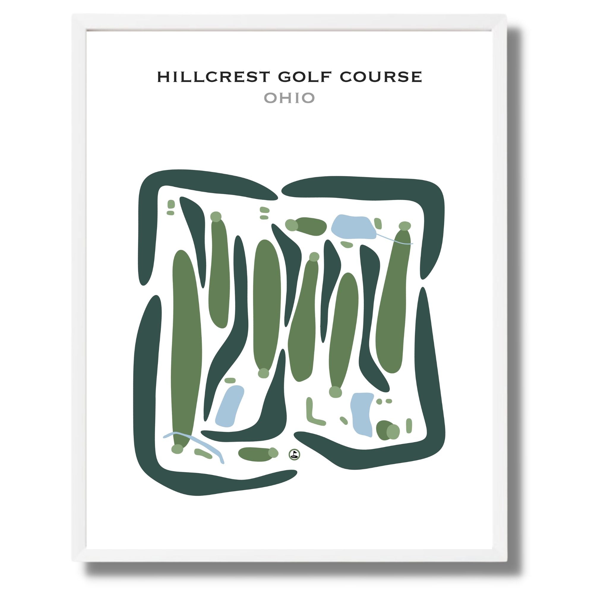 Buy the best printed golf course Hillcrest Golf Course, Ohio - Golf ...