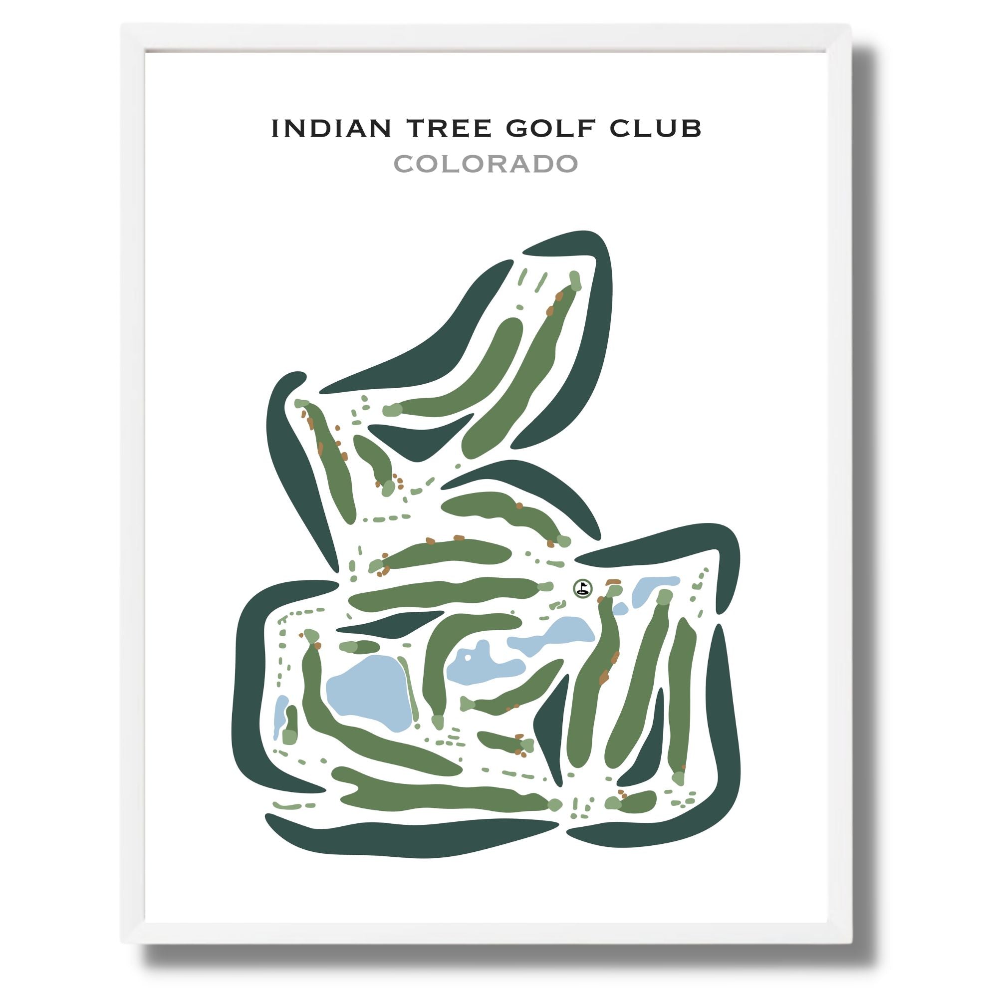Buy the best printed golf course Indian Tree Golf Club, Colorado - Golf ...