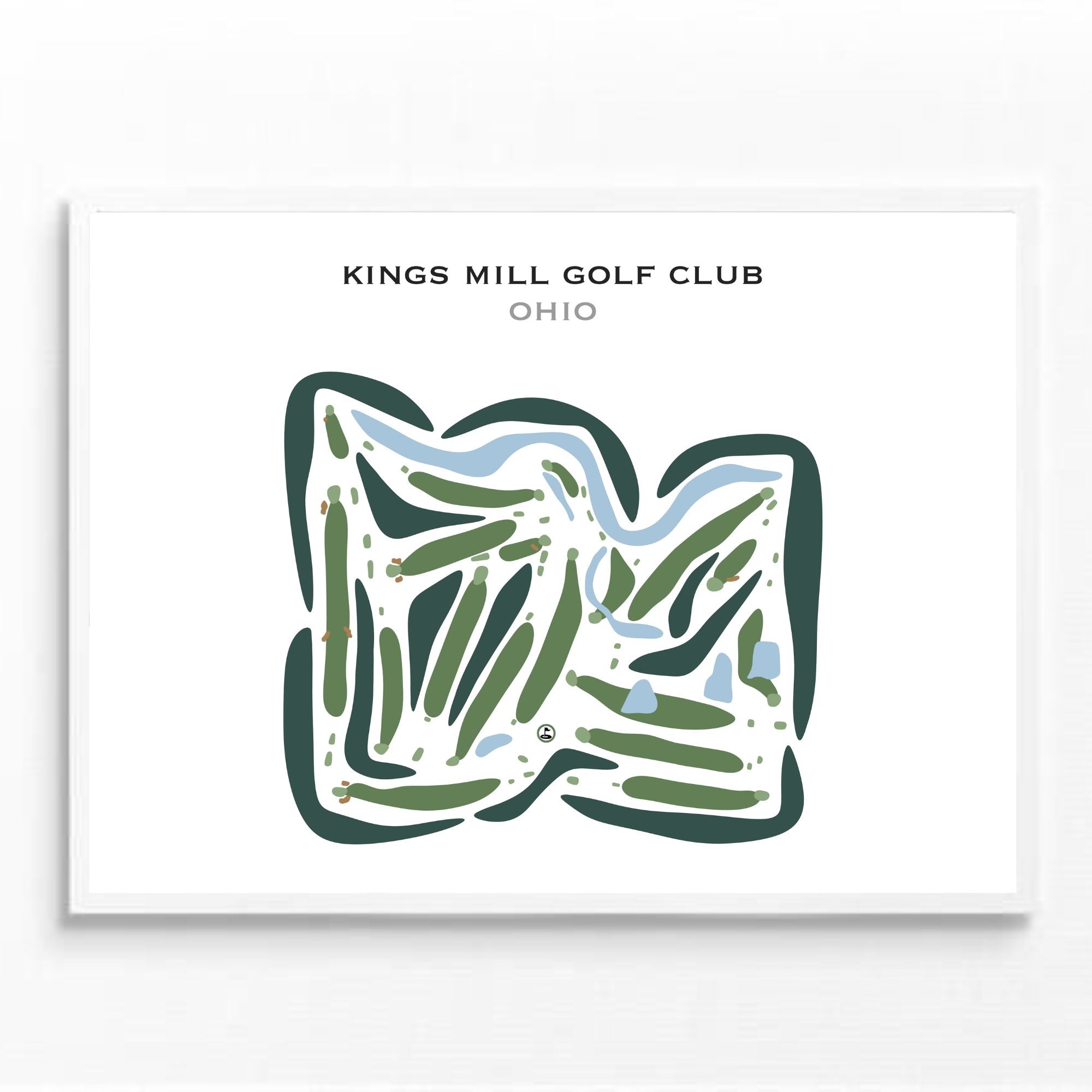 Buy the best printed golf course Kings Mill Golf Club, Ohio - Golf ...