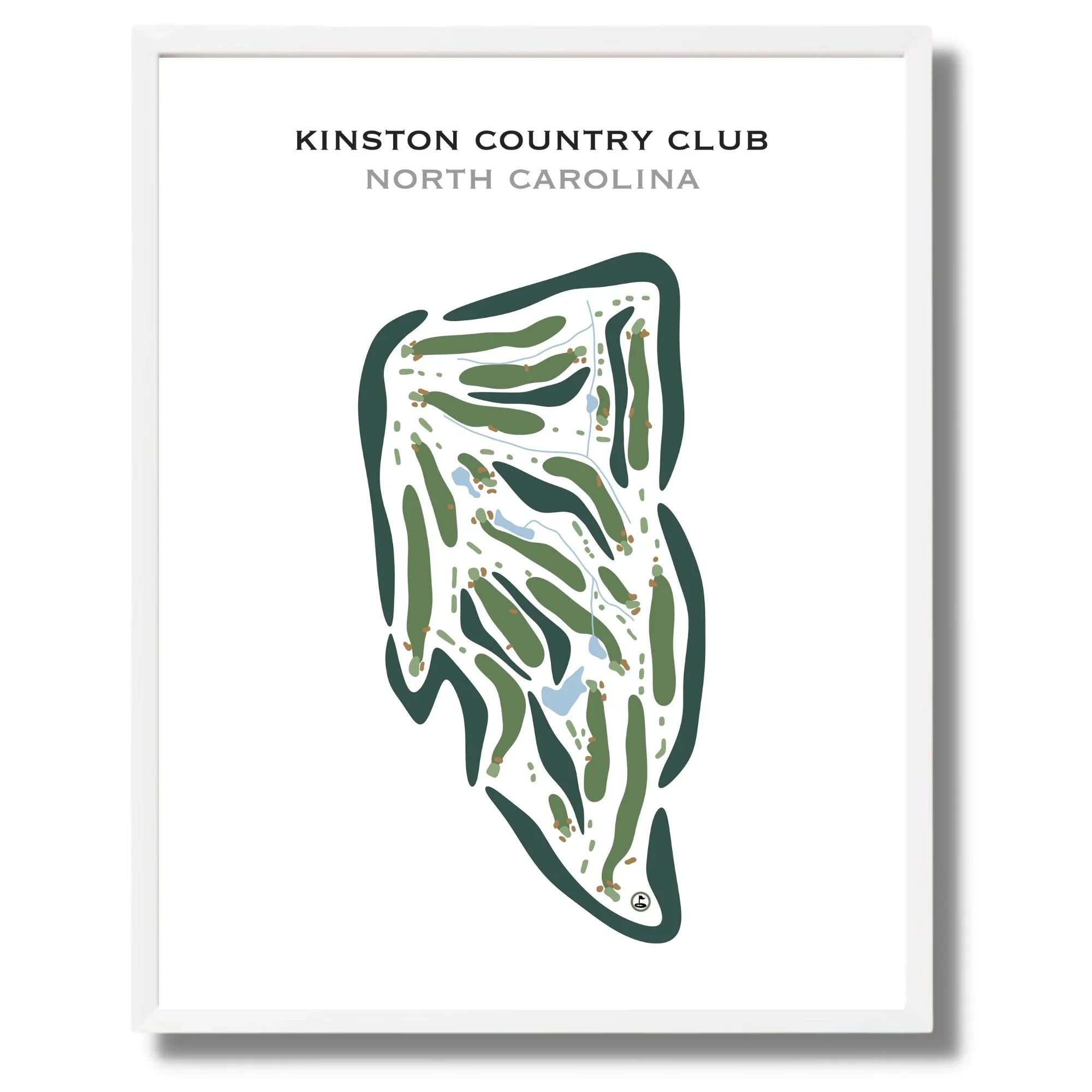 Buy the best printed golf course Kinston Country Club, North Carolina ...