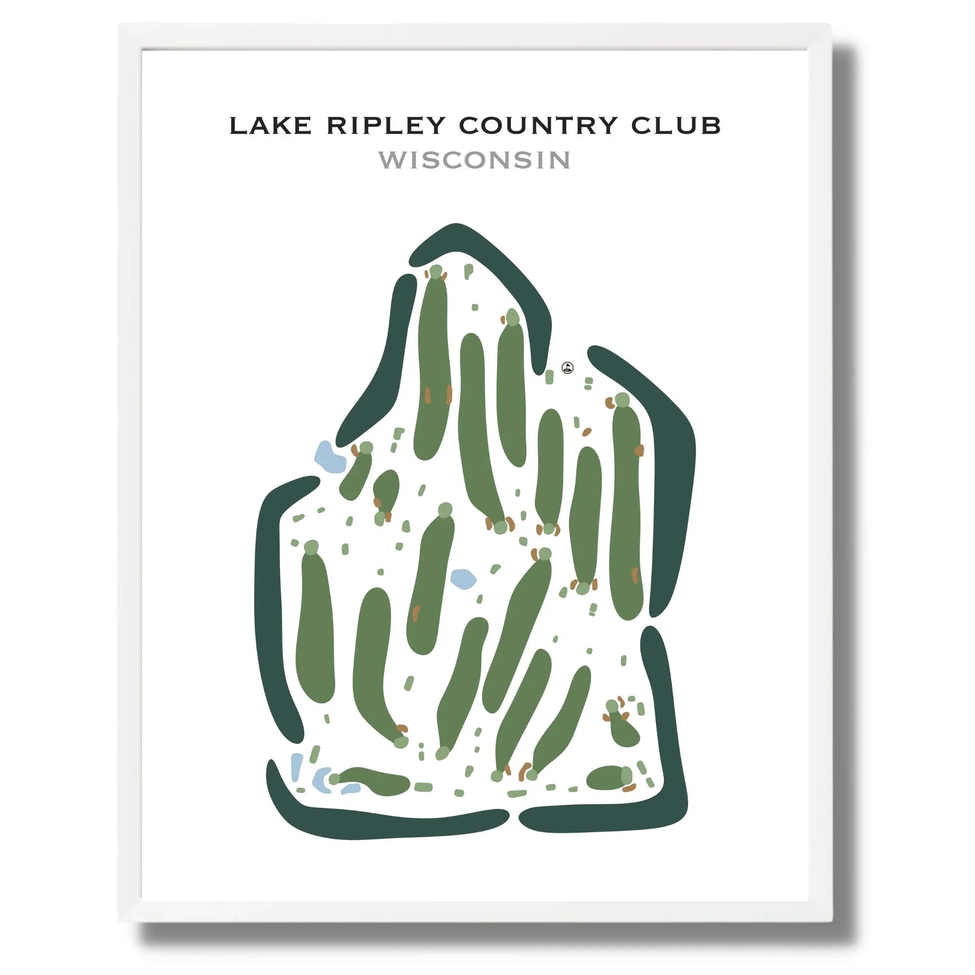Buy the best printed golf course Lake Ripley Country Club - Golf Course ...