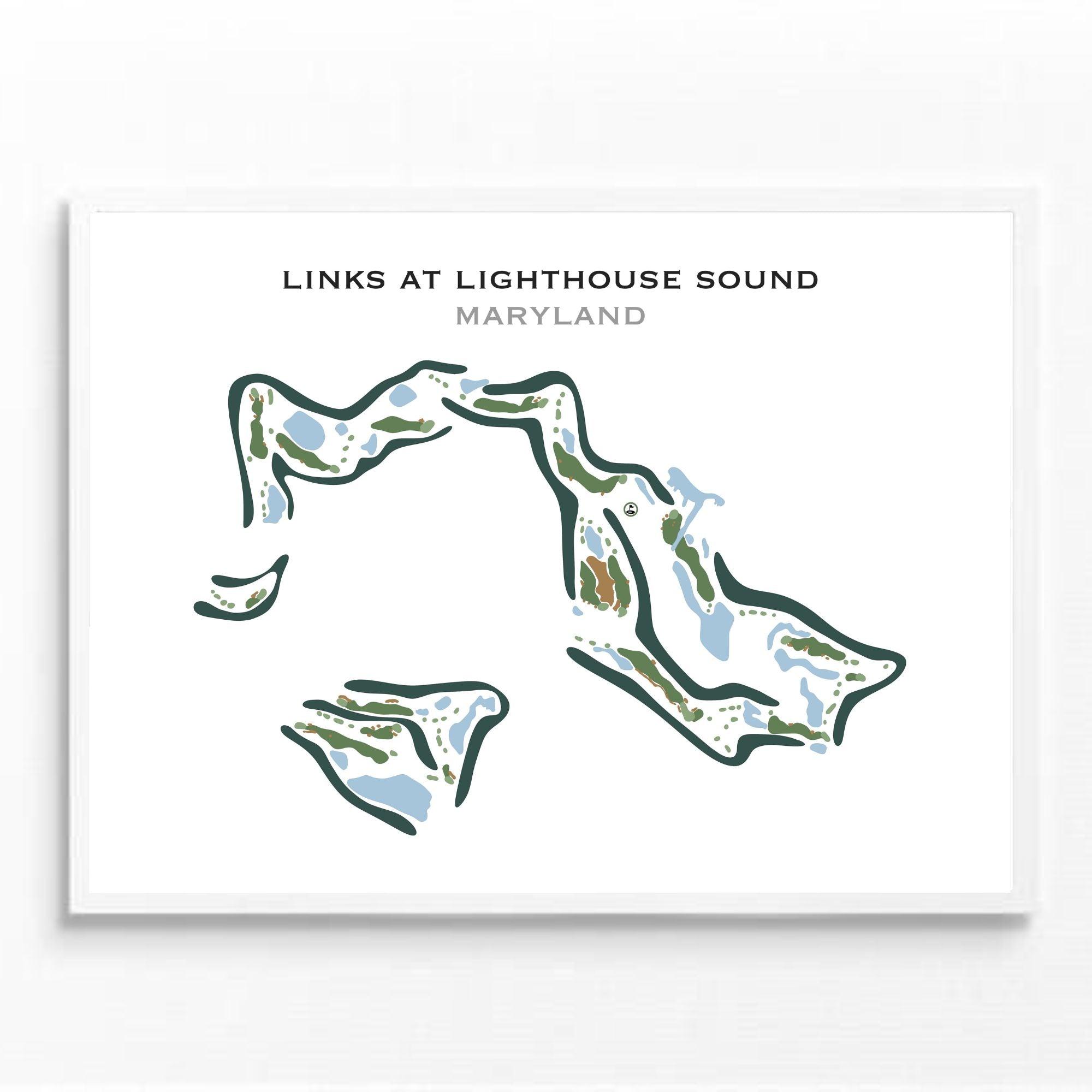 Buy the best printed golf course Links At Lighthouse Sound, Maryland ...