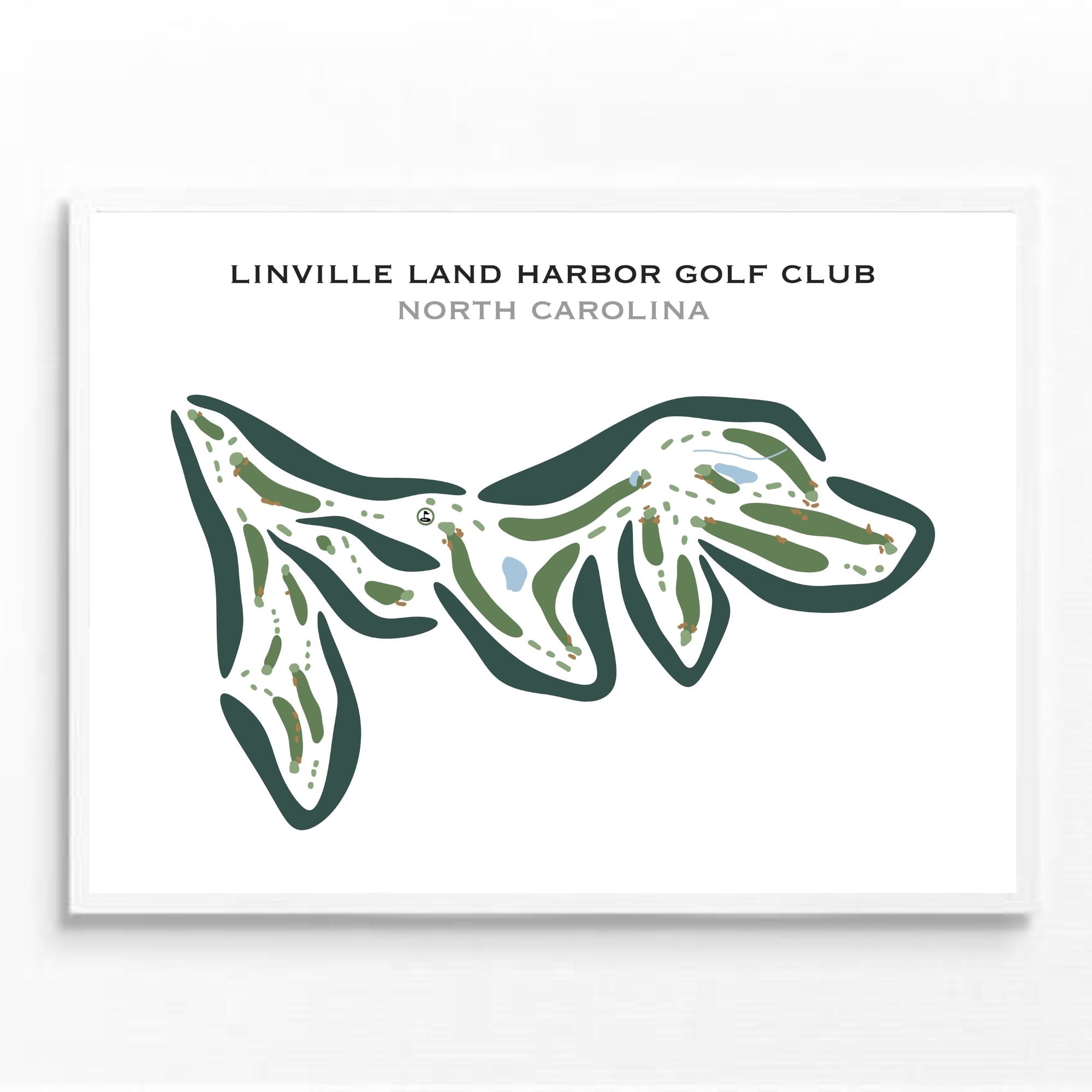 Buy the best printed golf course Linville Land Harbor Golf Club, North ...