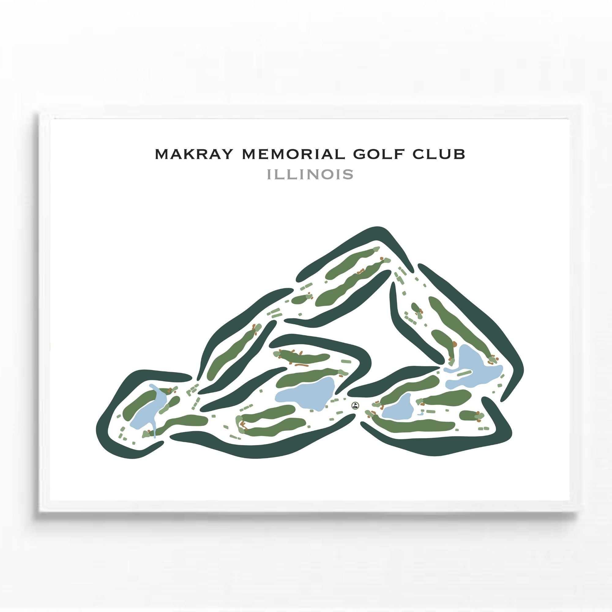 Buy the best printed golf course Makray Memorial Golf Club, Illinois ...