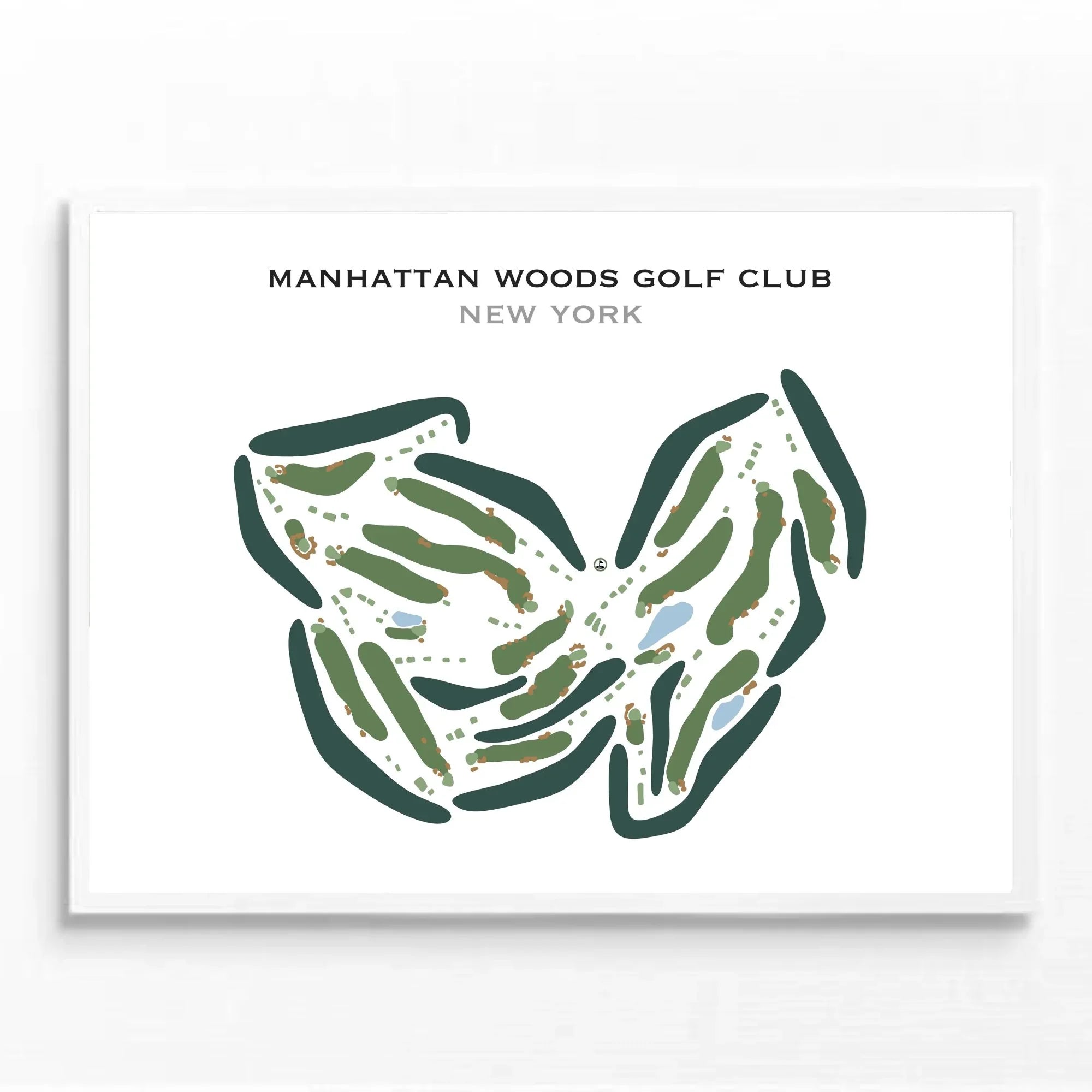 Buy the best printed golf course Manhattan Woods Golf Club, New York ...