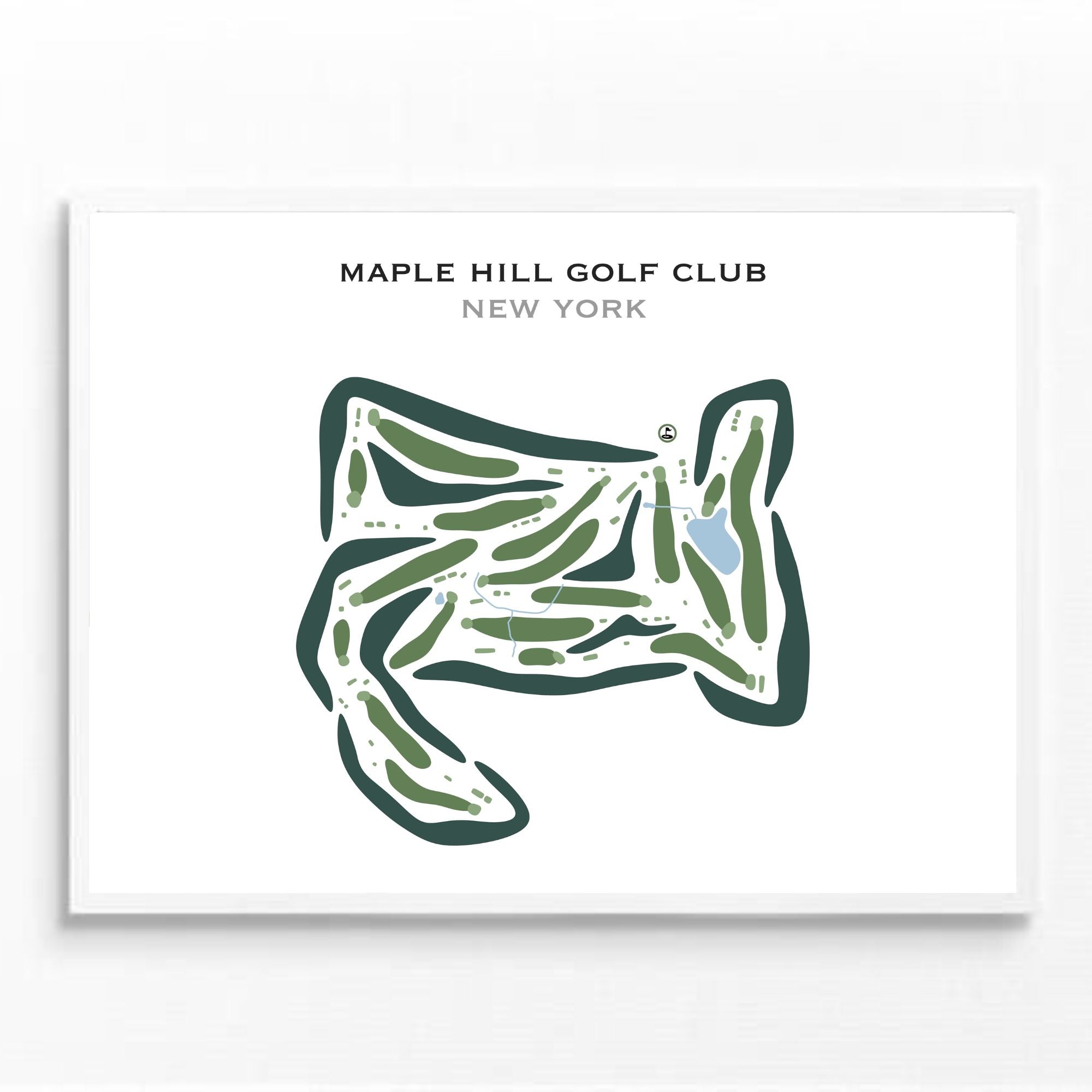 Buy the best printed golf course Maple Hill Golf Club, New York - Golf ...