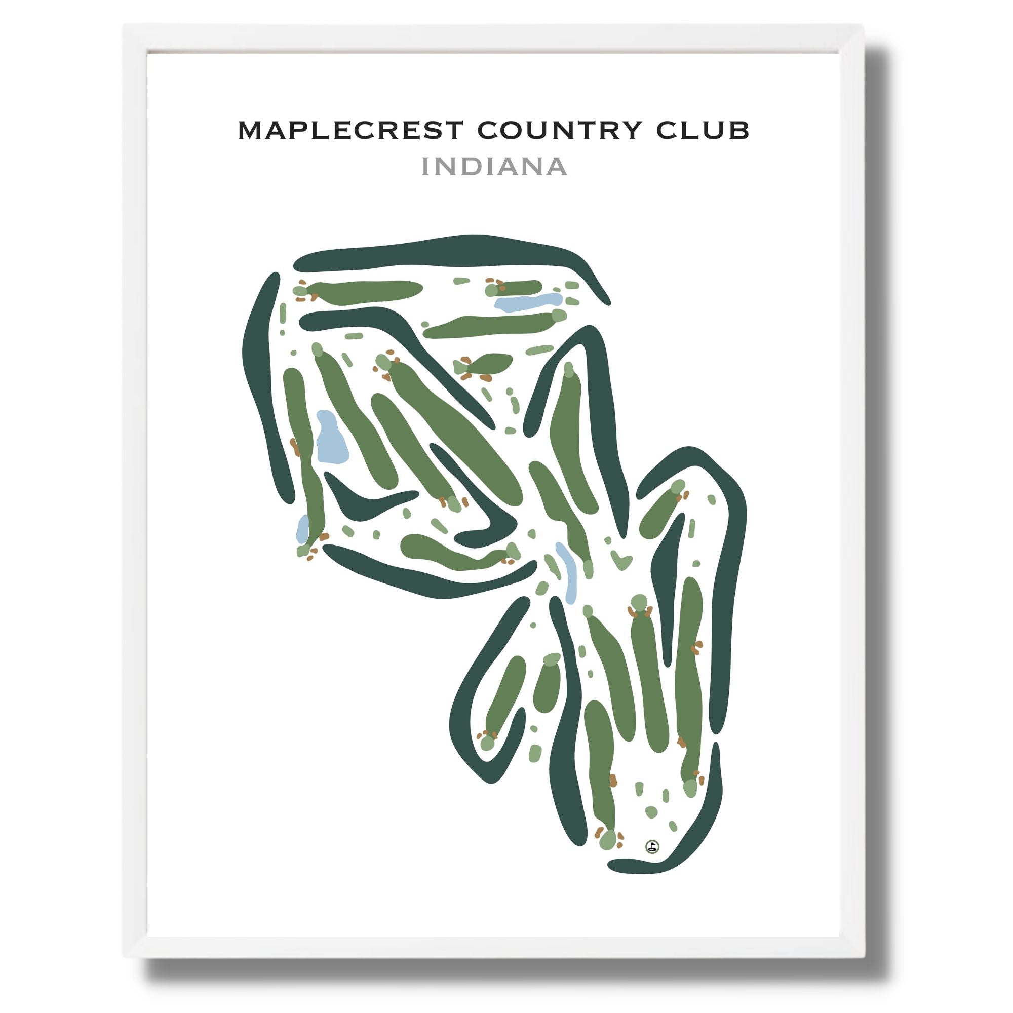 Buy the best printed golf course Maplecrest Country Club, Indiana ...