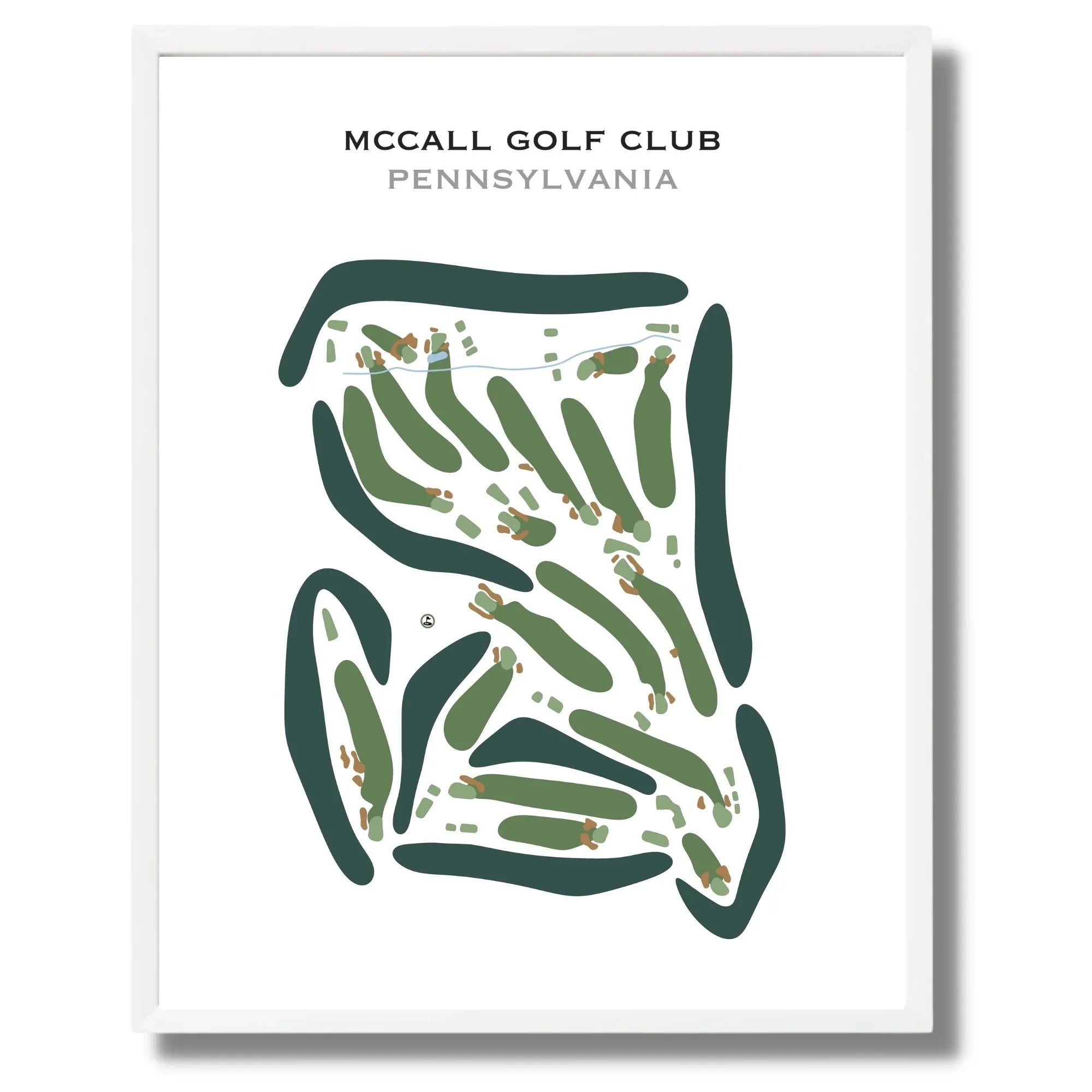 Buy the best printed golf course McCall Golf Club, Pennsylvania