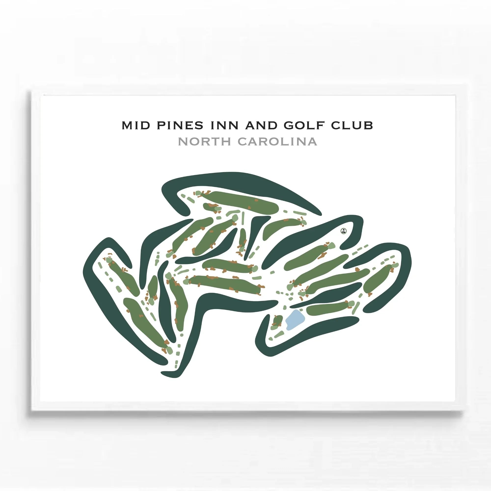 Buy the best printed golf course Mid Pines Inn and Golf Club, North ...